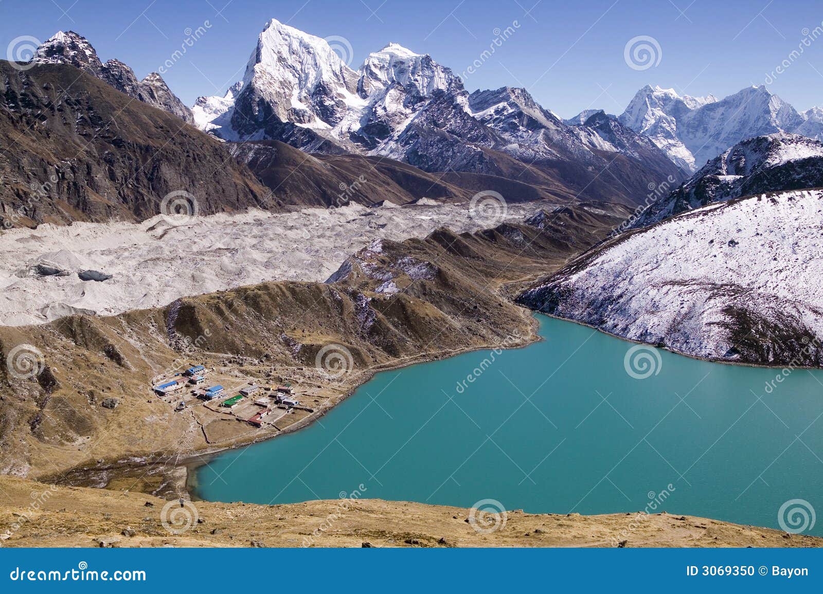 Gokyo Lake in Nepal stock photo. Image of nepal, lake - 3069350
