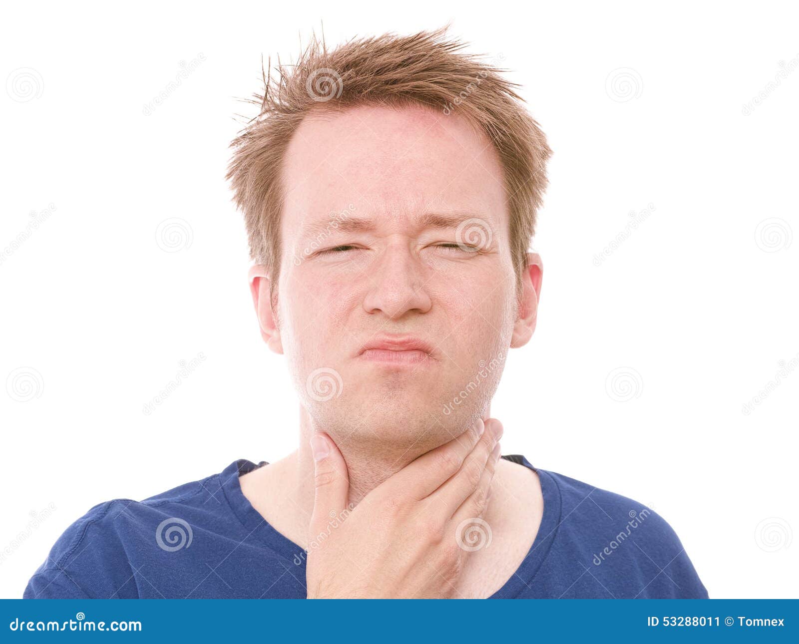 Gola irritata immagine stock. Immagine di particolari - 53288011