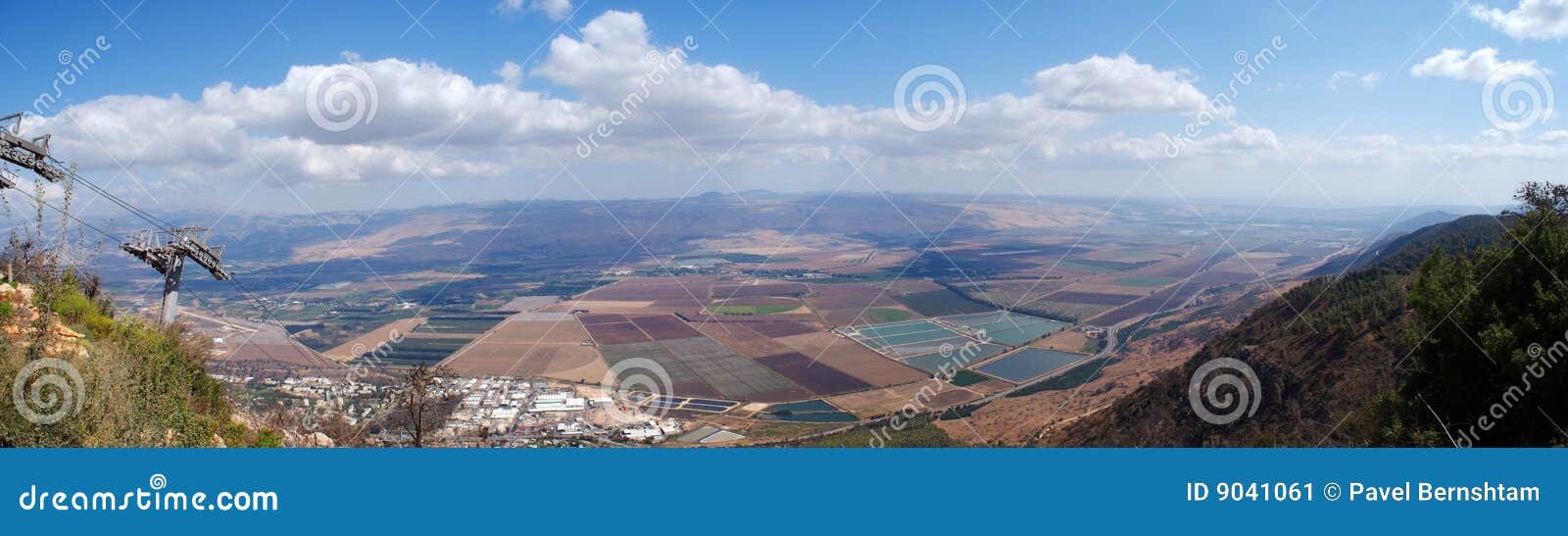 Golan Heights Rural Landscape Panorama Stock Image - Image of scenic ...