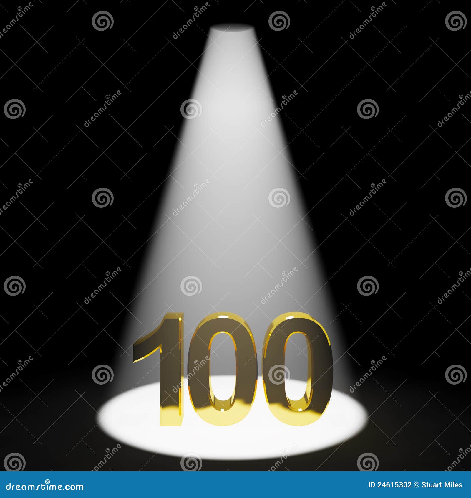 Gold 3d 100th Anniversary Sign Top 100 Stock Image | CartoonDealer.com ...