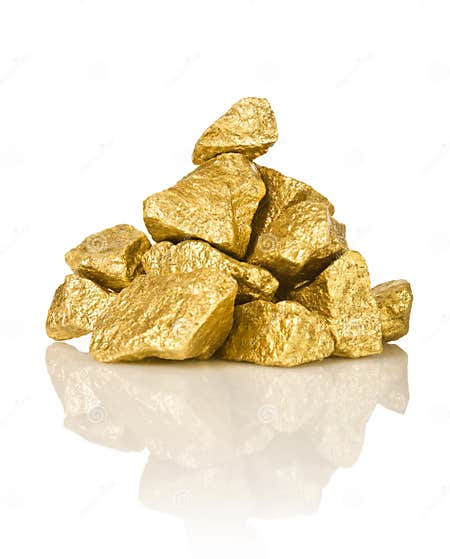 Gold stock image. Image of handful, yellow, close, isolated - 20407235