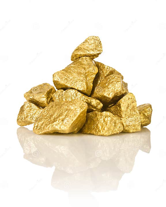 Gold stock image. Image of handful, yellow, close, isolated - 20407235