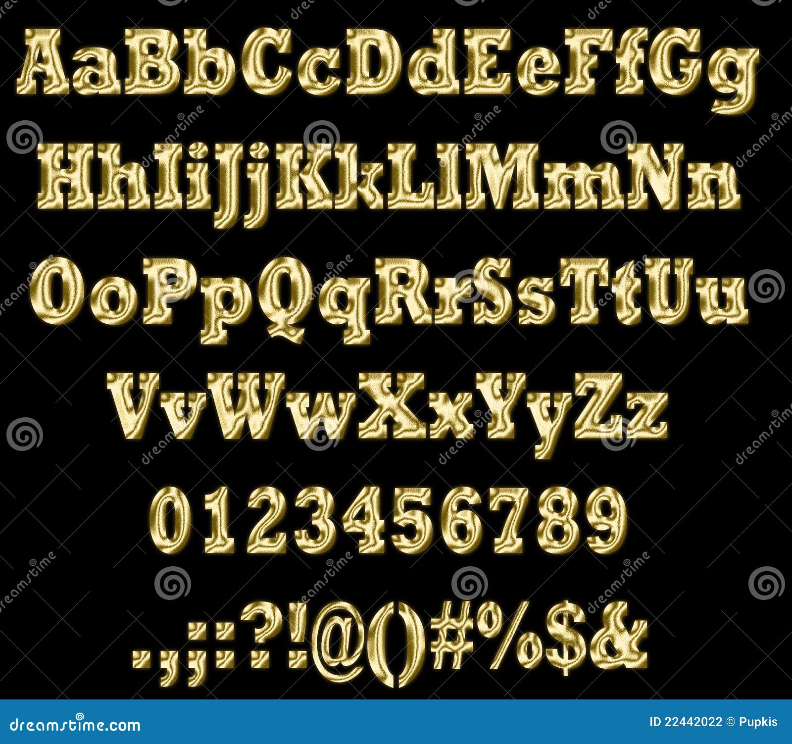 Gold abc stock illustration. Illustration of shape, bright - 22442022