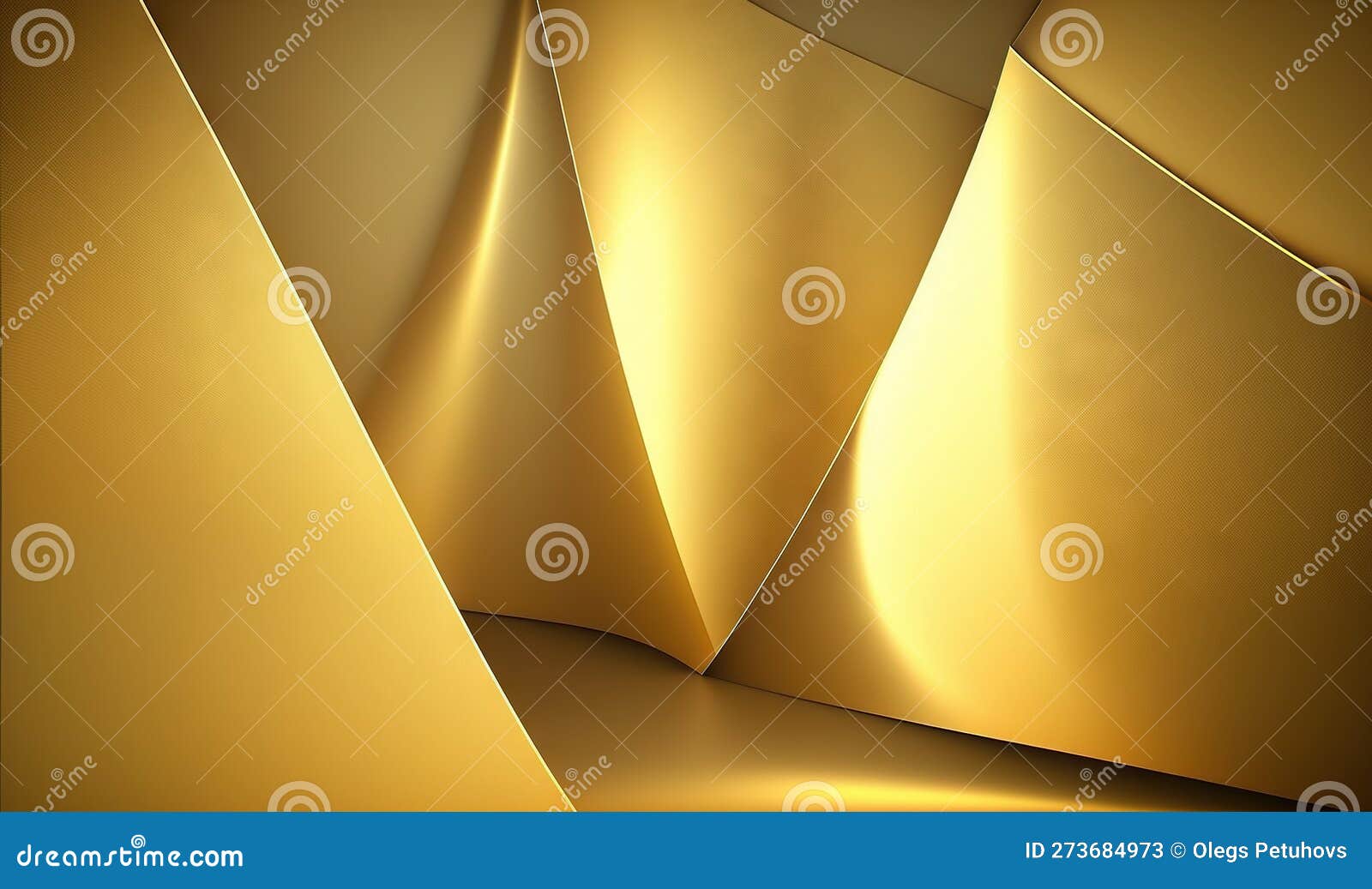 A Gold Abstract Background with Curves and Curves in the Middle of the ...