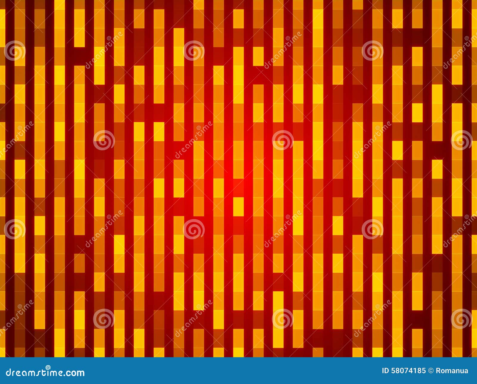 Gold Abstract Background, Particles Rectangles Stock Illustration ...