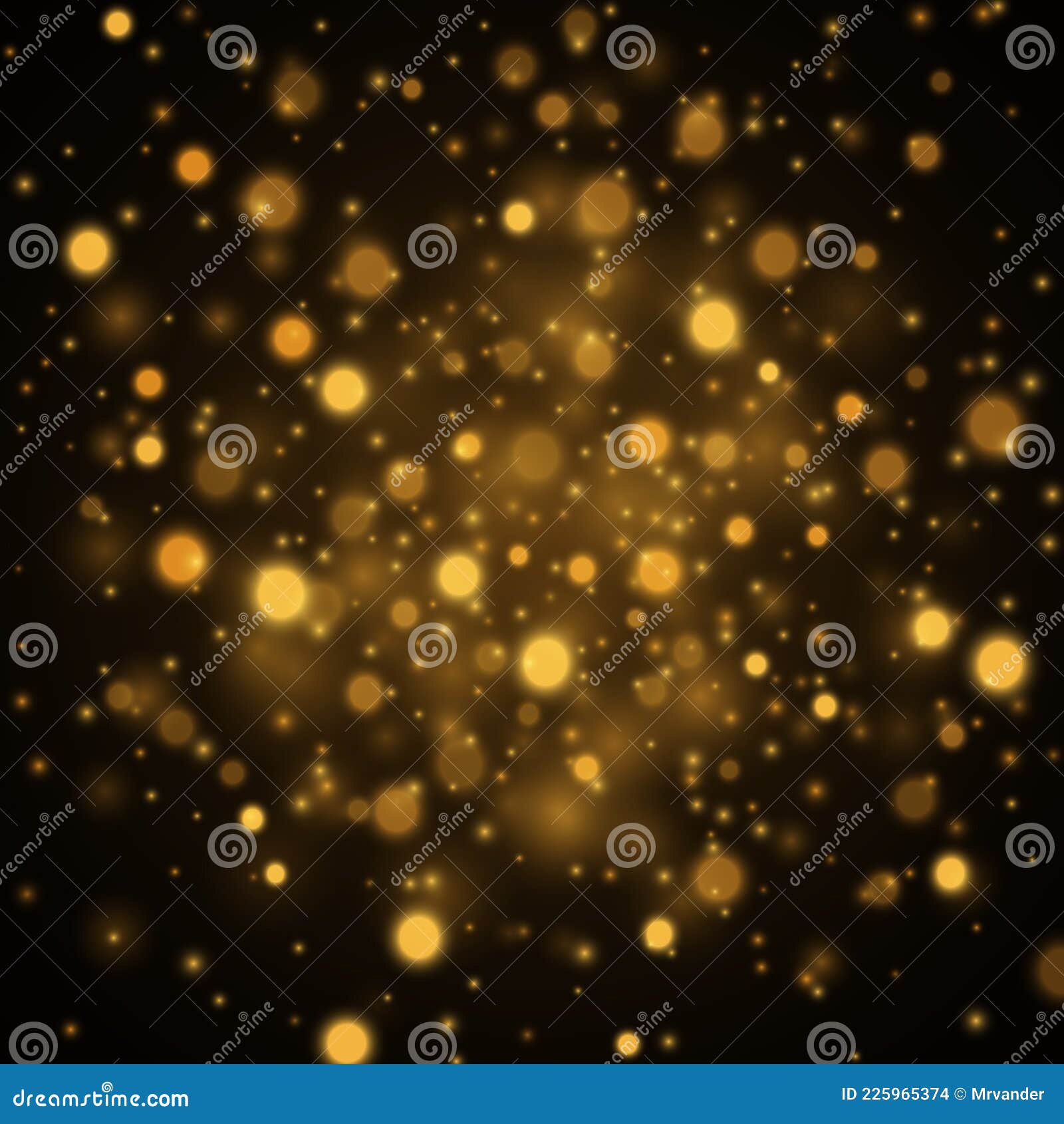 Gold Abstract Bokeh Background. Gold Stardust Background. Vector ...