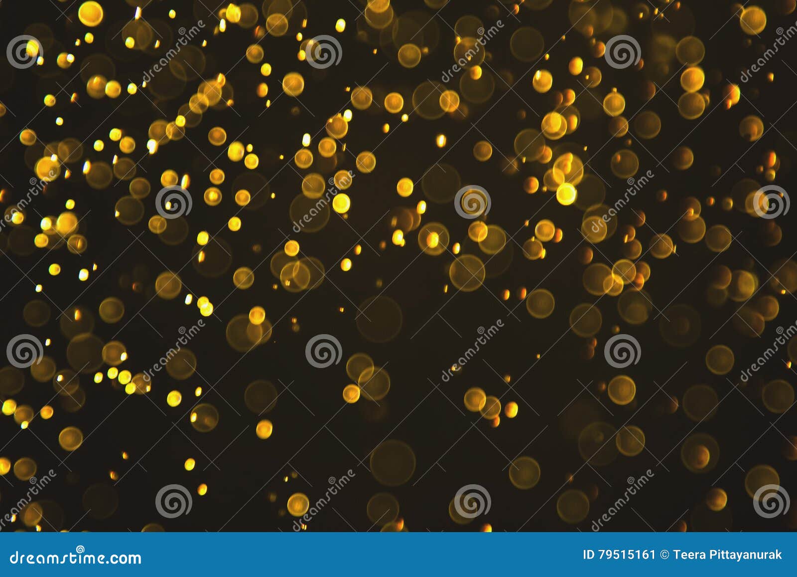 Gold Abstract Bokeh Background of Water Droplets Stock Image - Image of ...