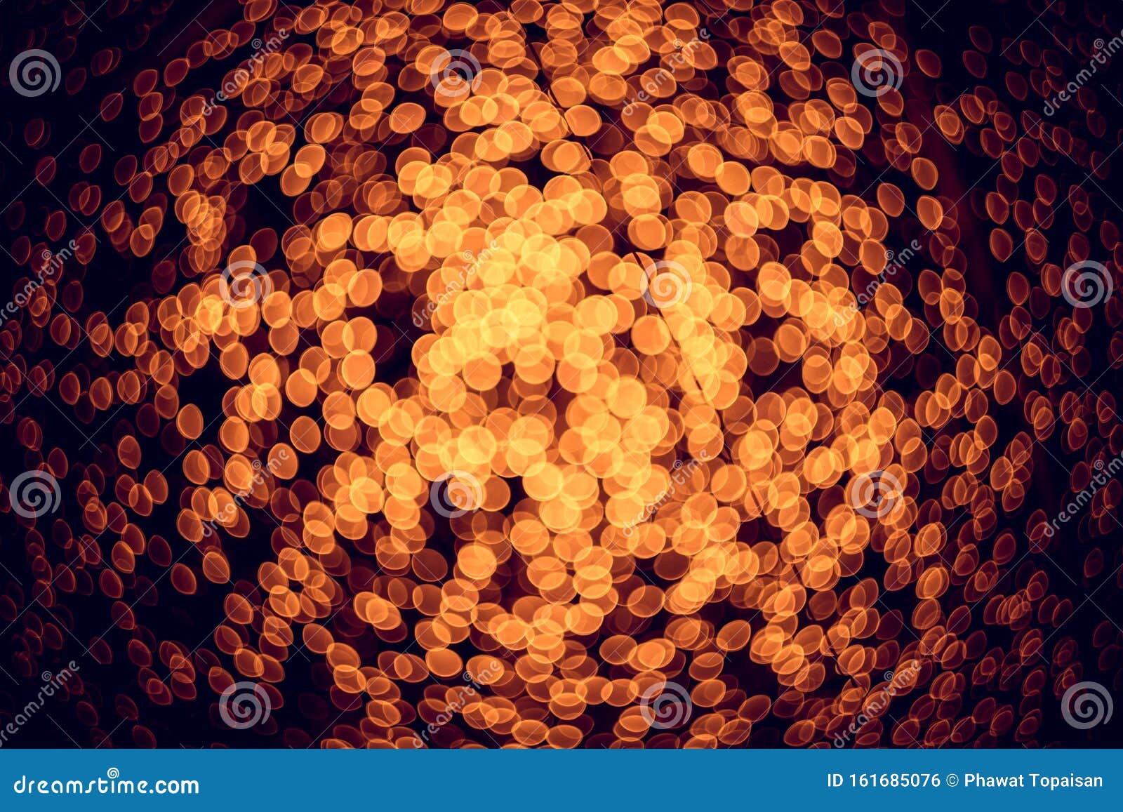 Golden Luminous Background with Colorful Lights Bokeh. Christmas ...