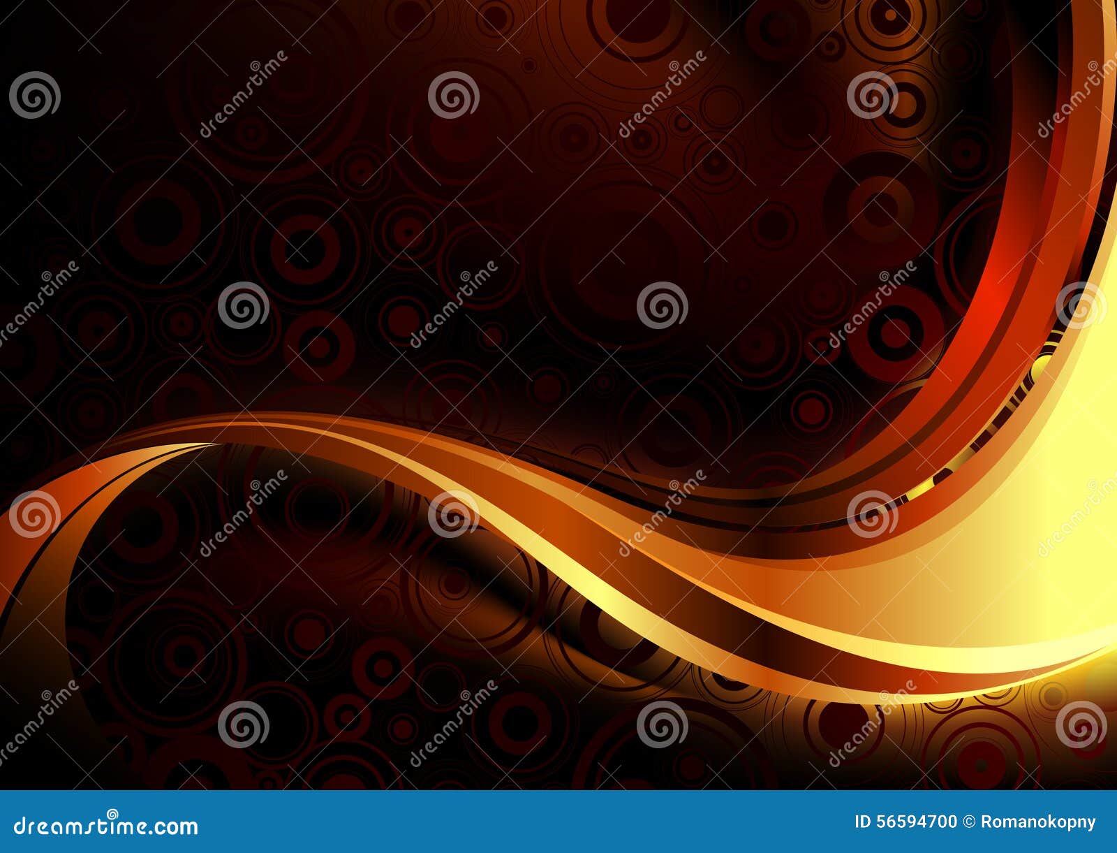 Gold abstract composition stock vector. Illustration of line - 56594700