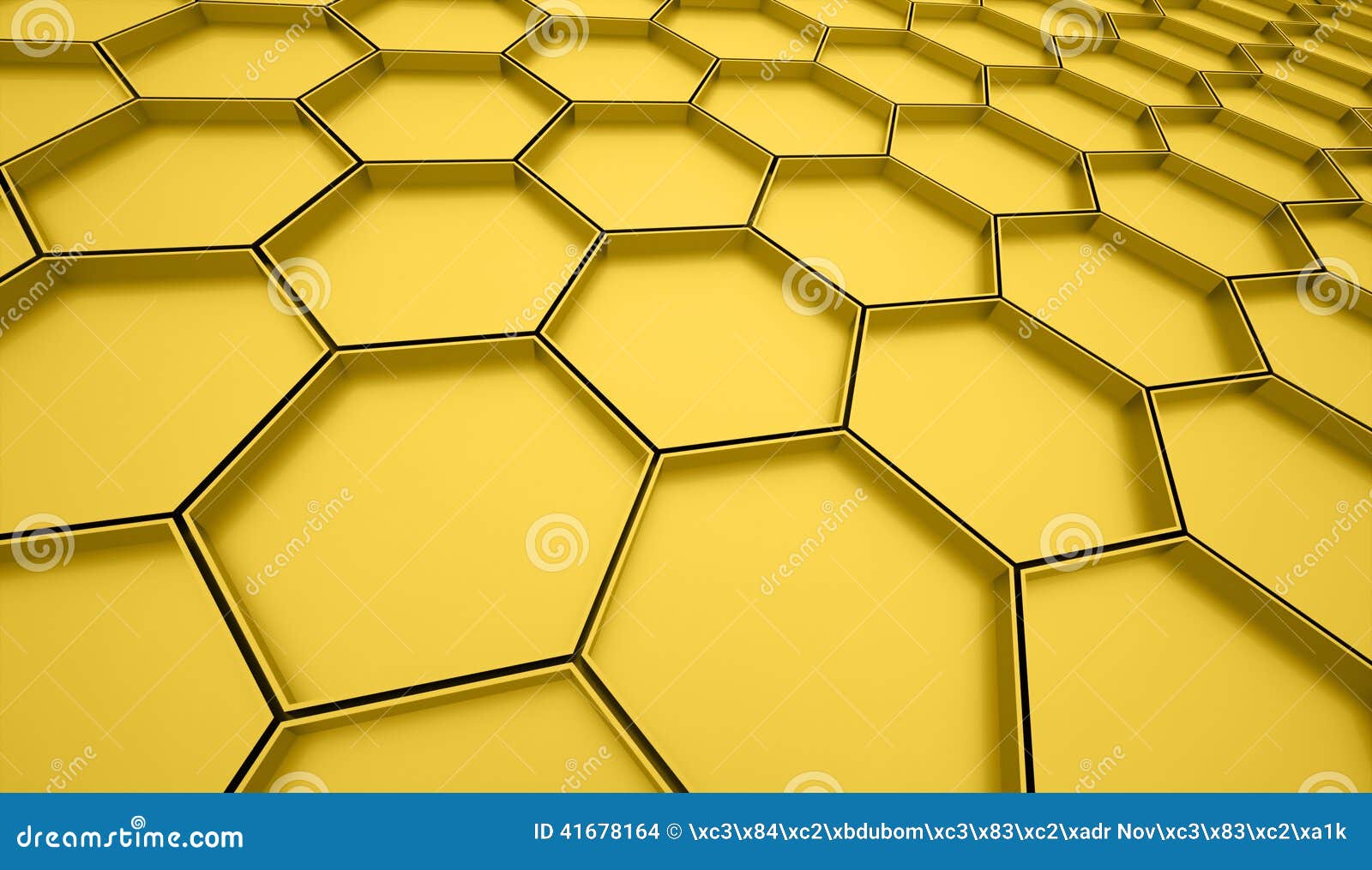 Gold Abstract Hexagonal Background Stock Illustration - Illustration of ...