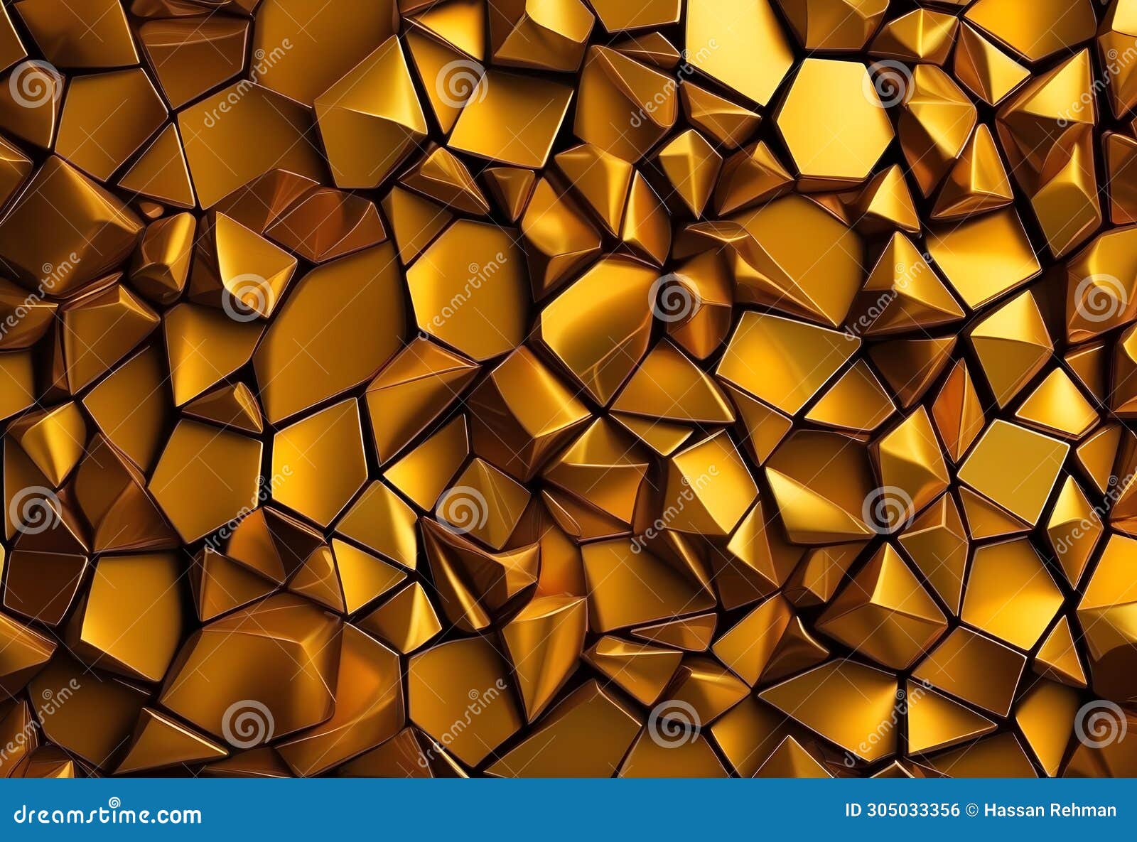 Gold Abstract Mosaic Background, Gold Polygon Background, Abstract ...