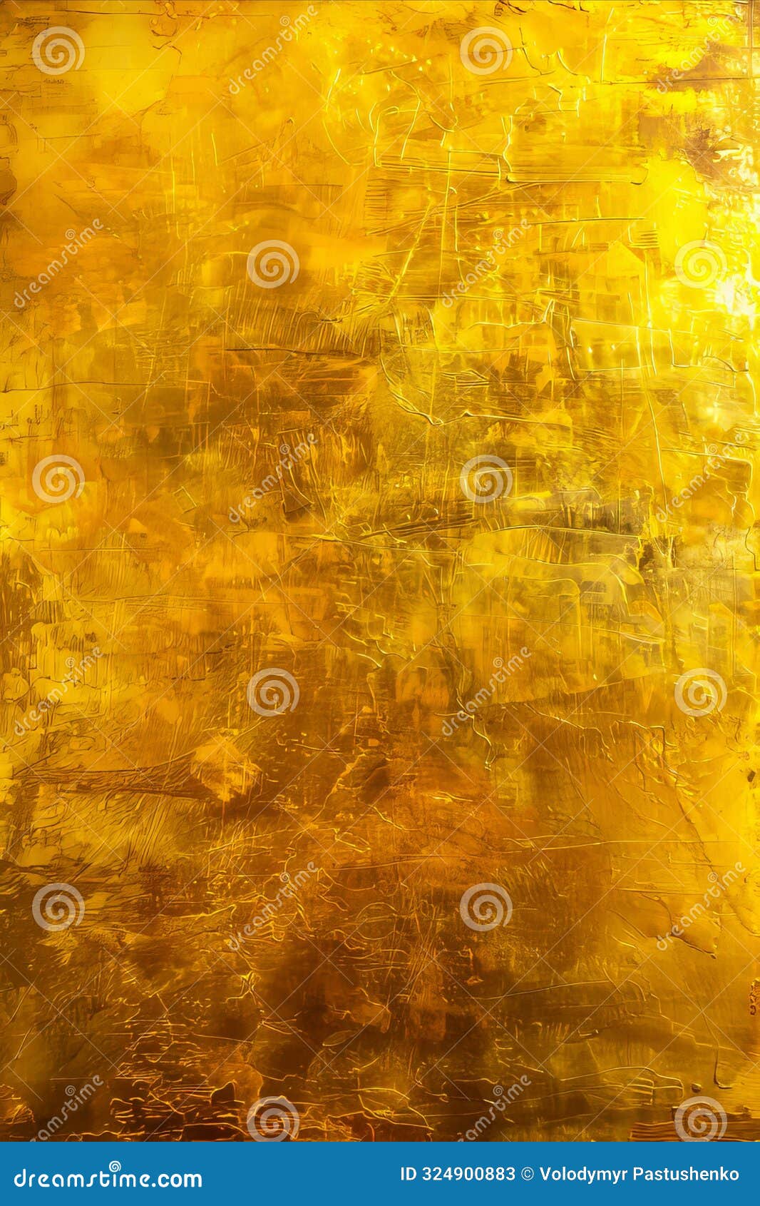 Gold Abstract Painting with a Lot of Texture Stock Image - Image of ...