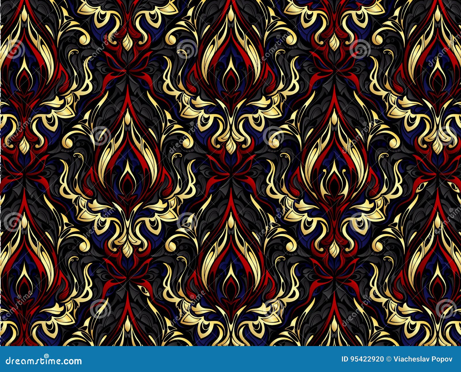 Gold abstract pattern. stock vector. Illustration of decoration - 95422920