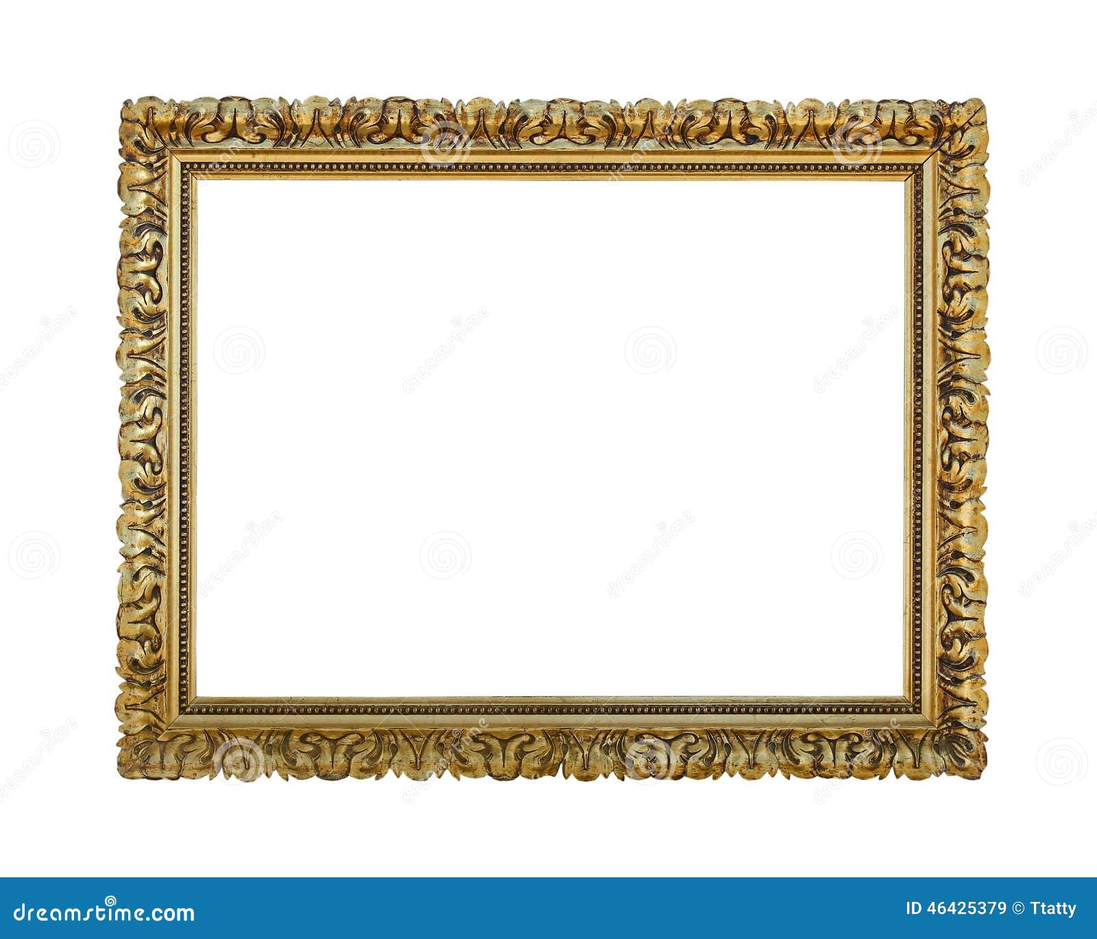 Gold aged frame stock image. Image of aged, vintage, retro - 46425379