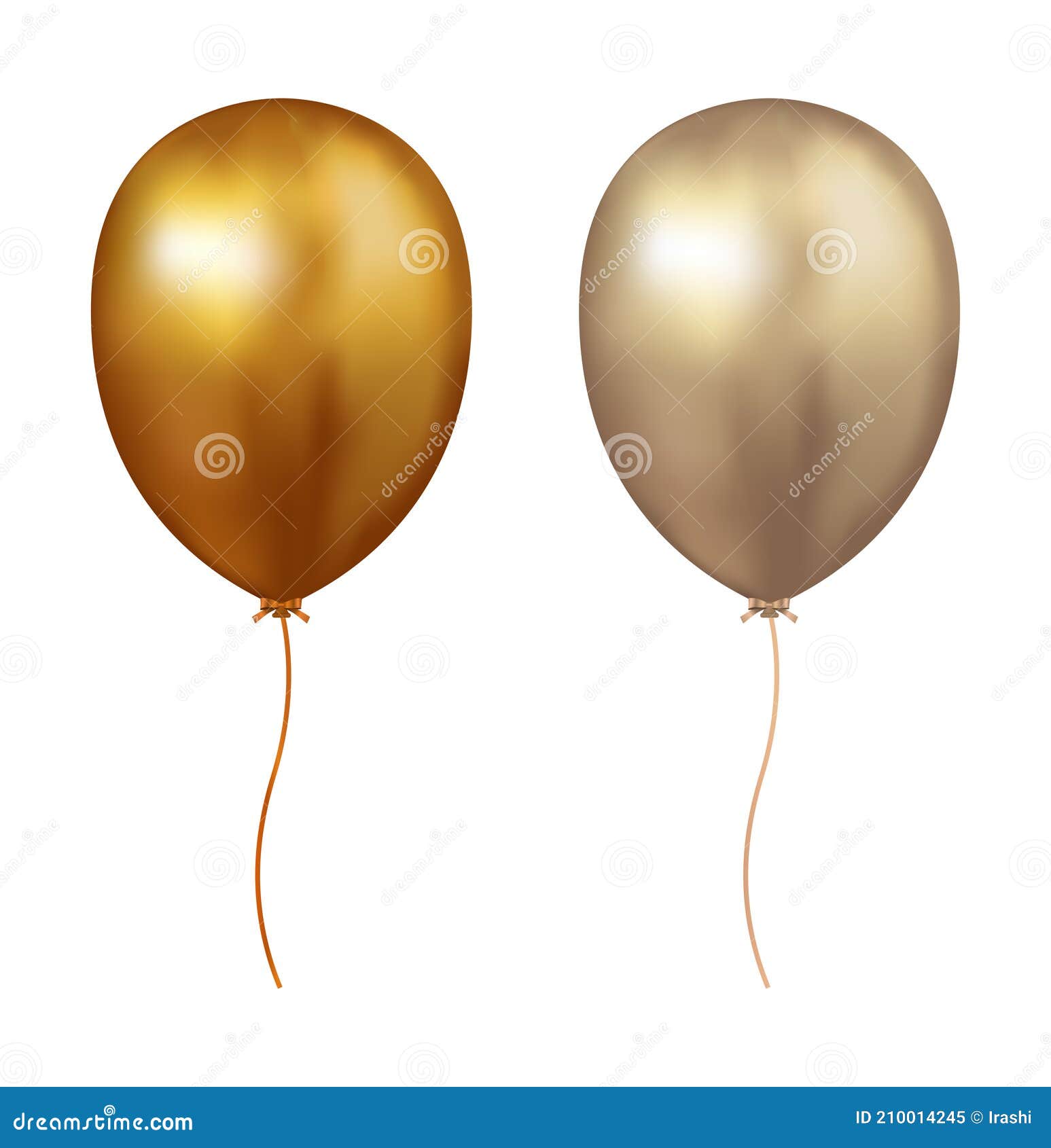 Gold air balloon stock vector. Illustration of anniversary - 210014245
