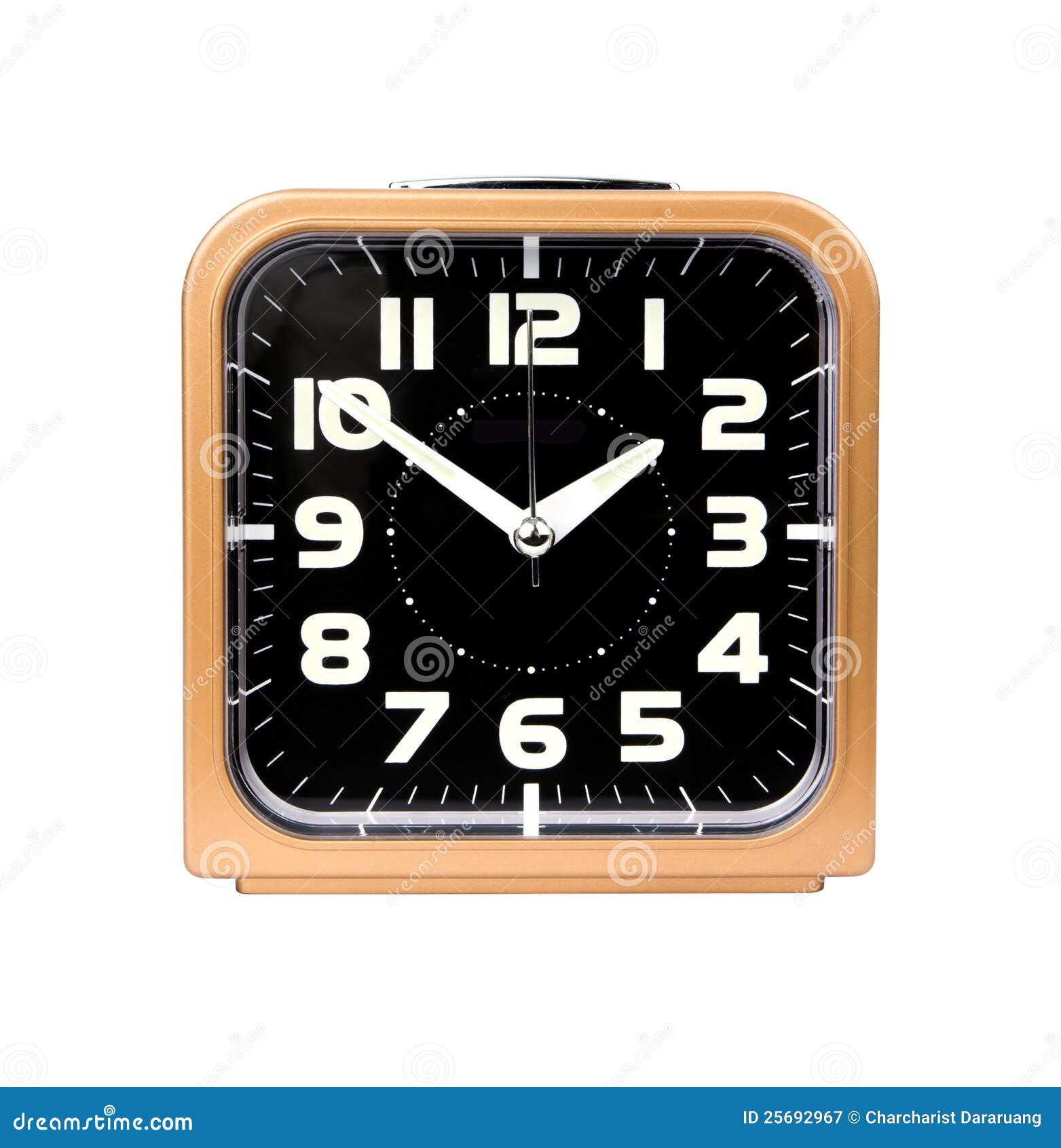 Gold Alarm Clock Stock Image | CartoonDealer.com #25692967