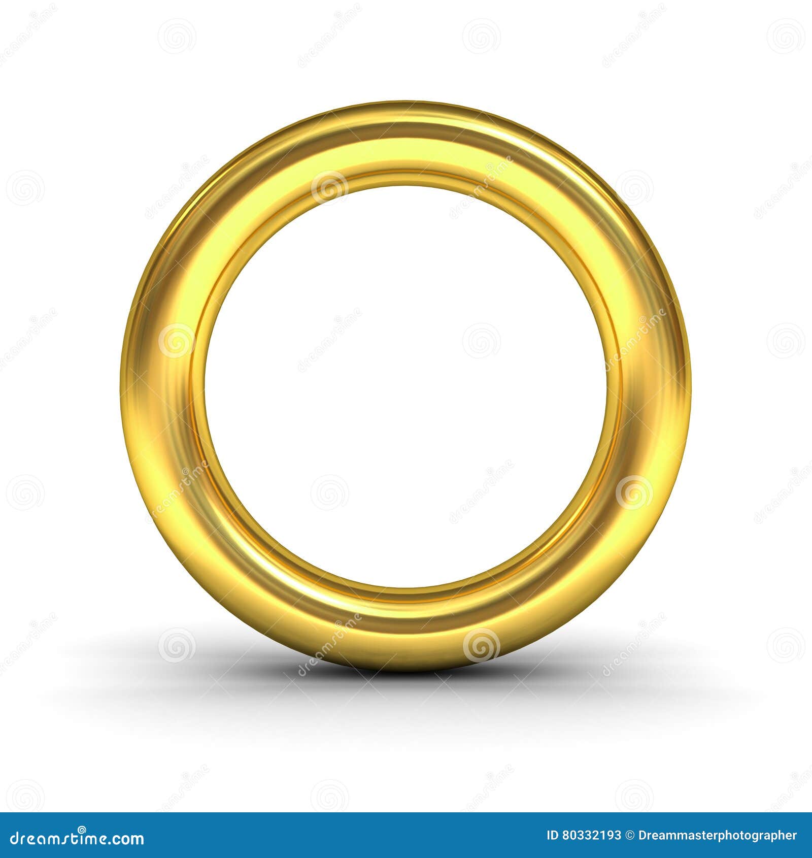 Gold Alphabet Letter O or Golden Ring Stock Illustration - Illustration ...