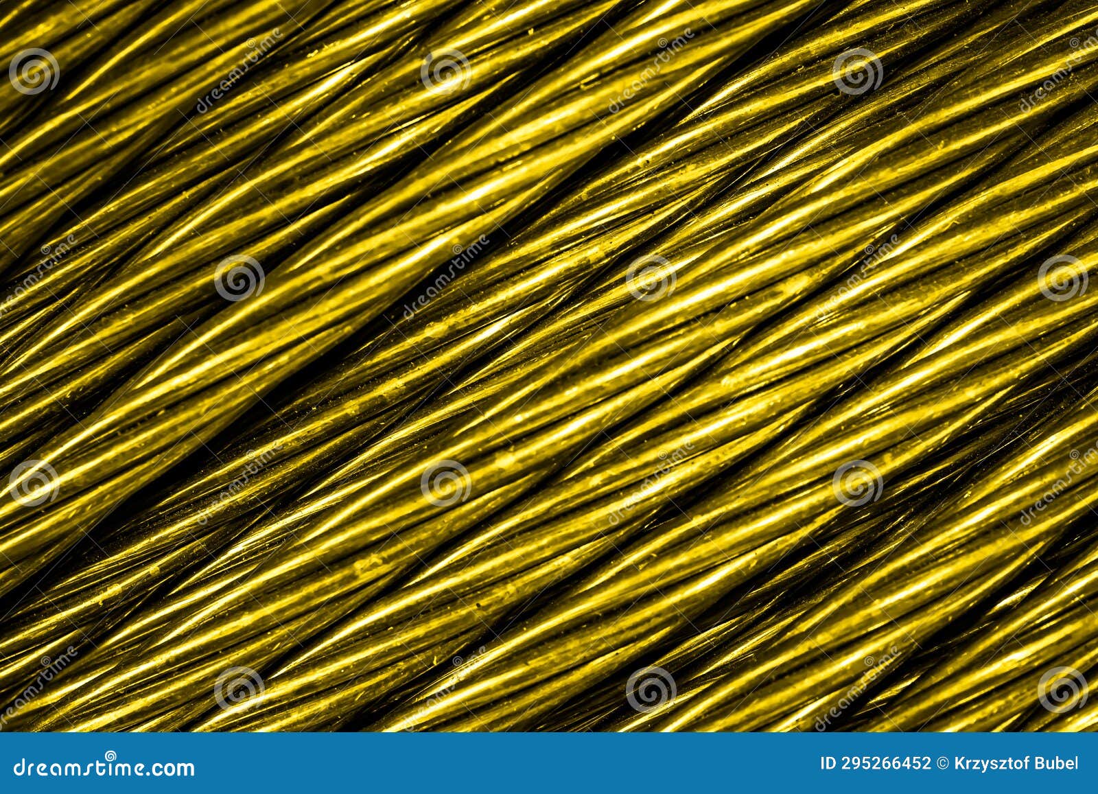Gold Aluminum Electric Cable.background or Texture Stock Photo - Image ...