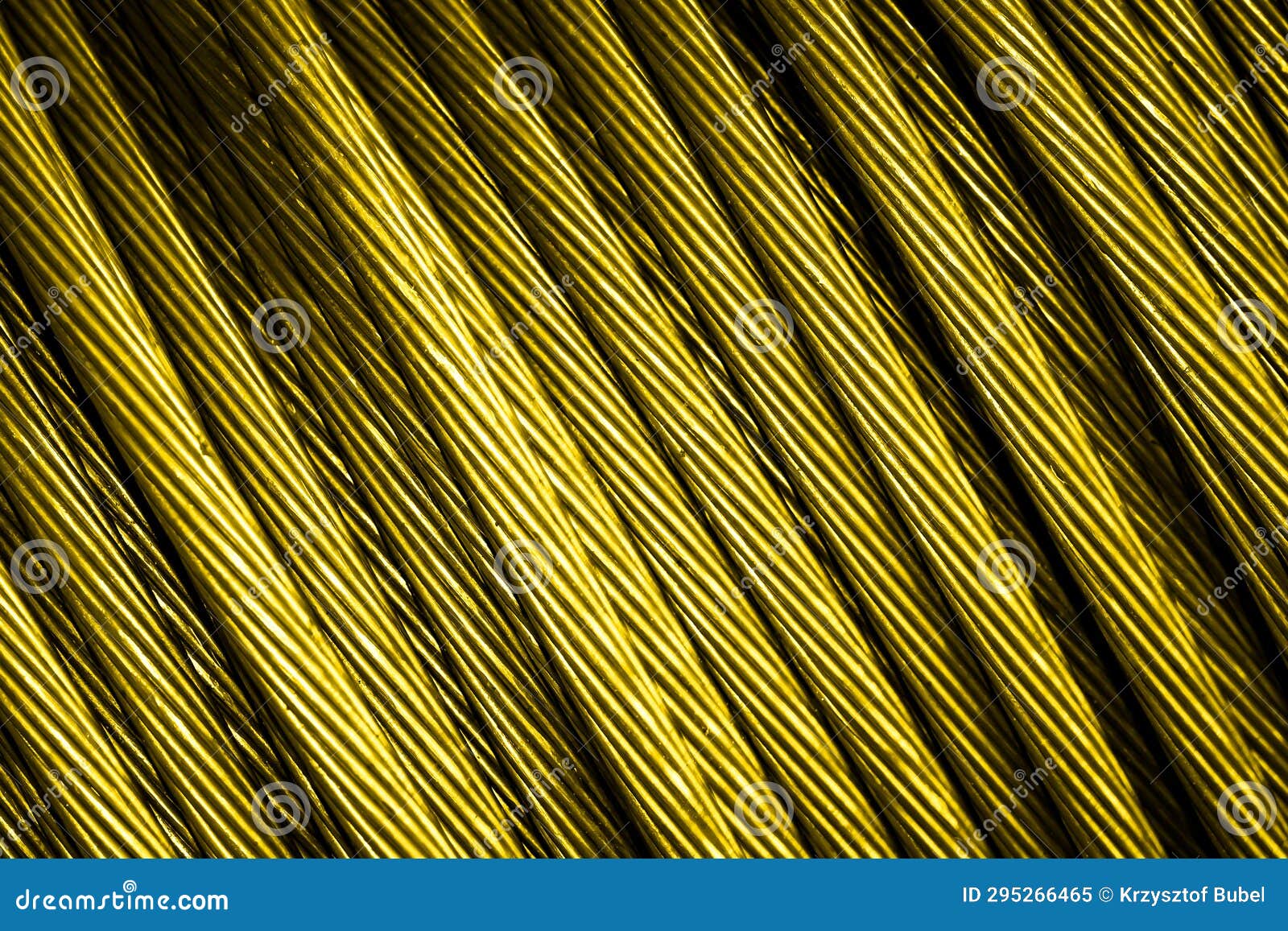Gold Aluminum Electric Cable.background or Texture Stock Image - Image ...