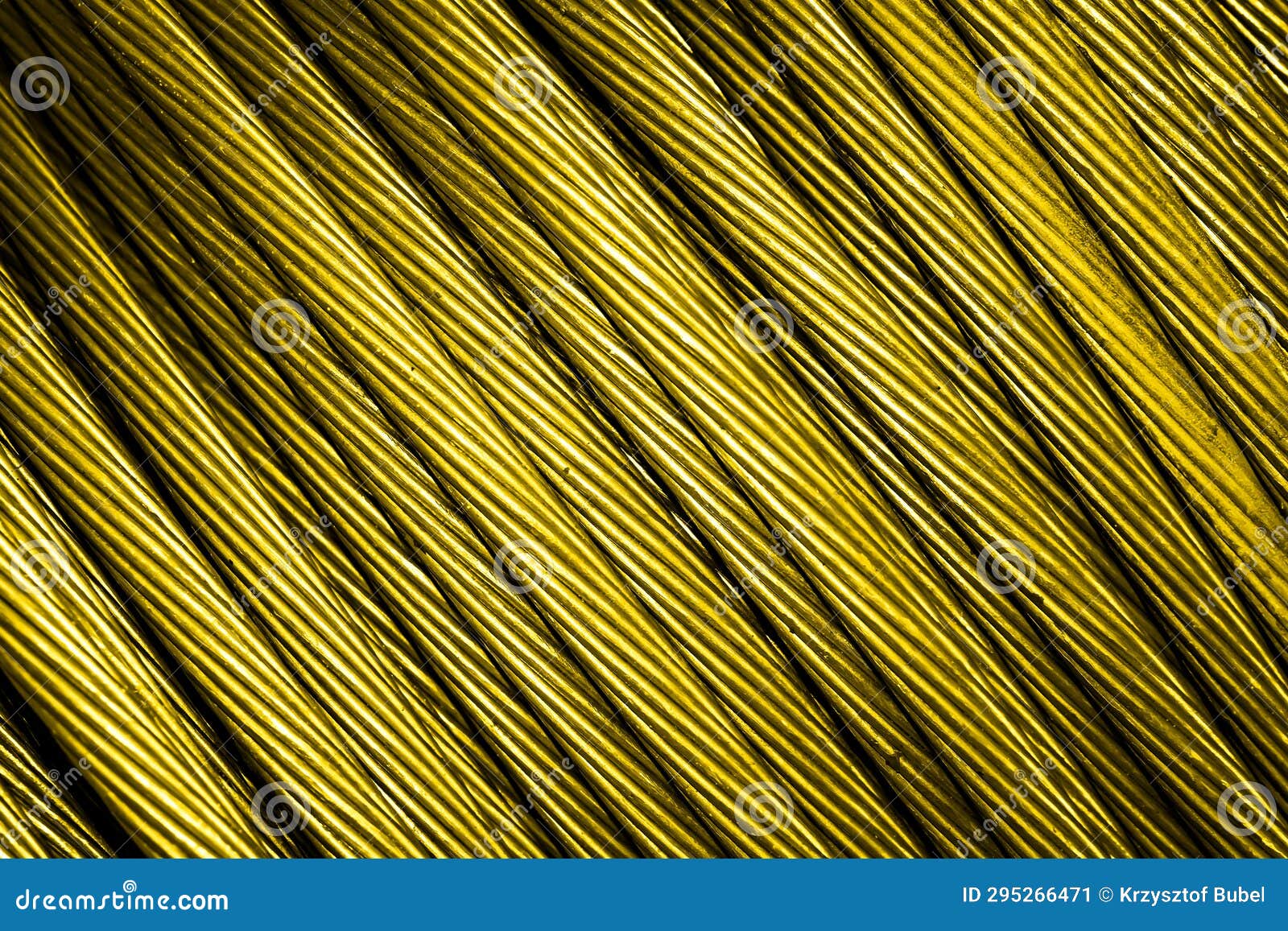 Gold Aluminum Electric Cable.background or Texture Stock Image - Image ...