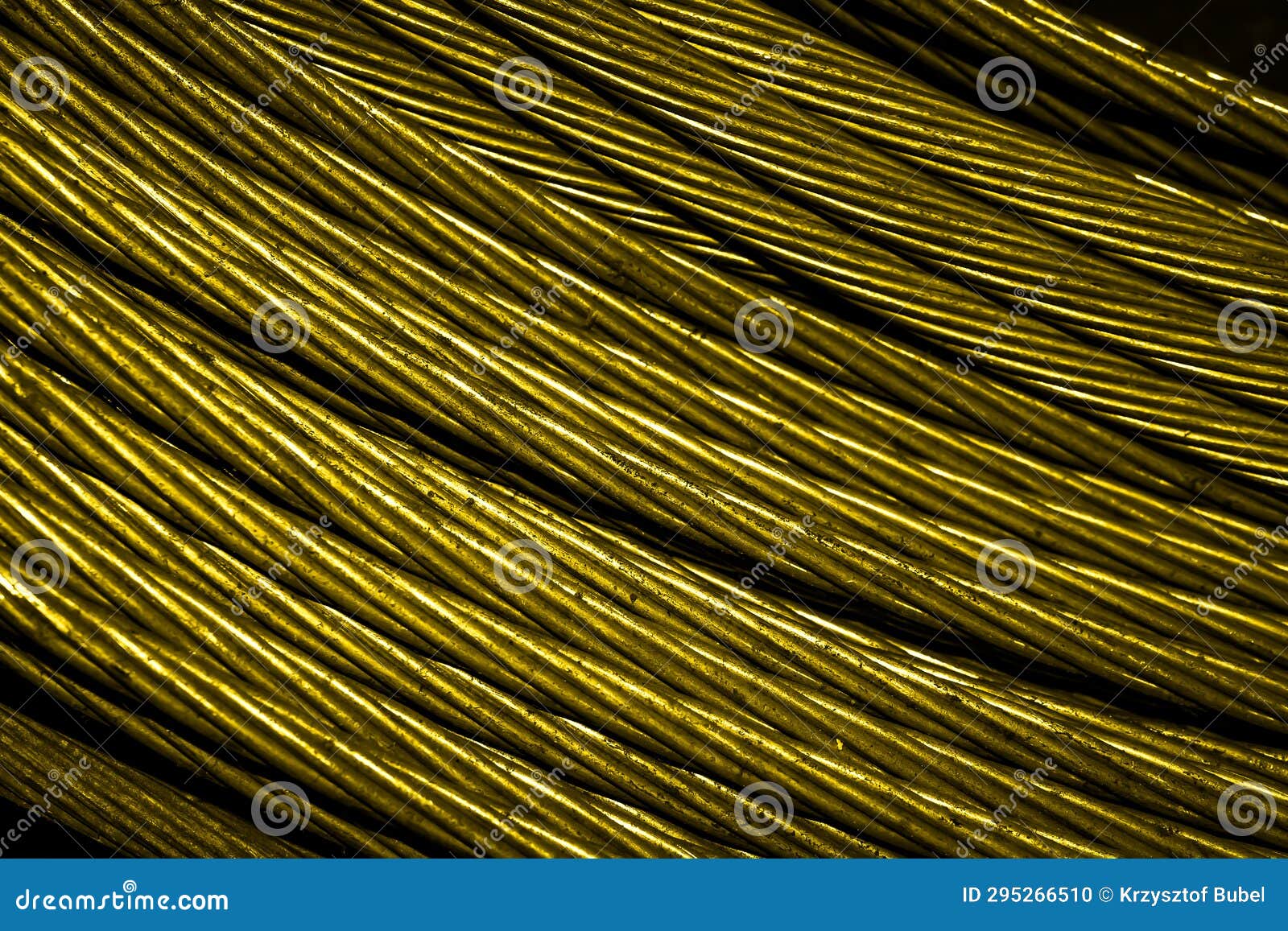 Gold Aluminum Electric Cable.background or Texture Stock Photo - Image ...