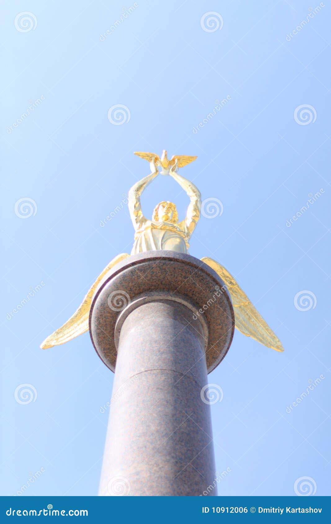 Gold angel stock photo. Image of stone, wings, belief - 10912006