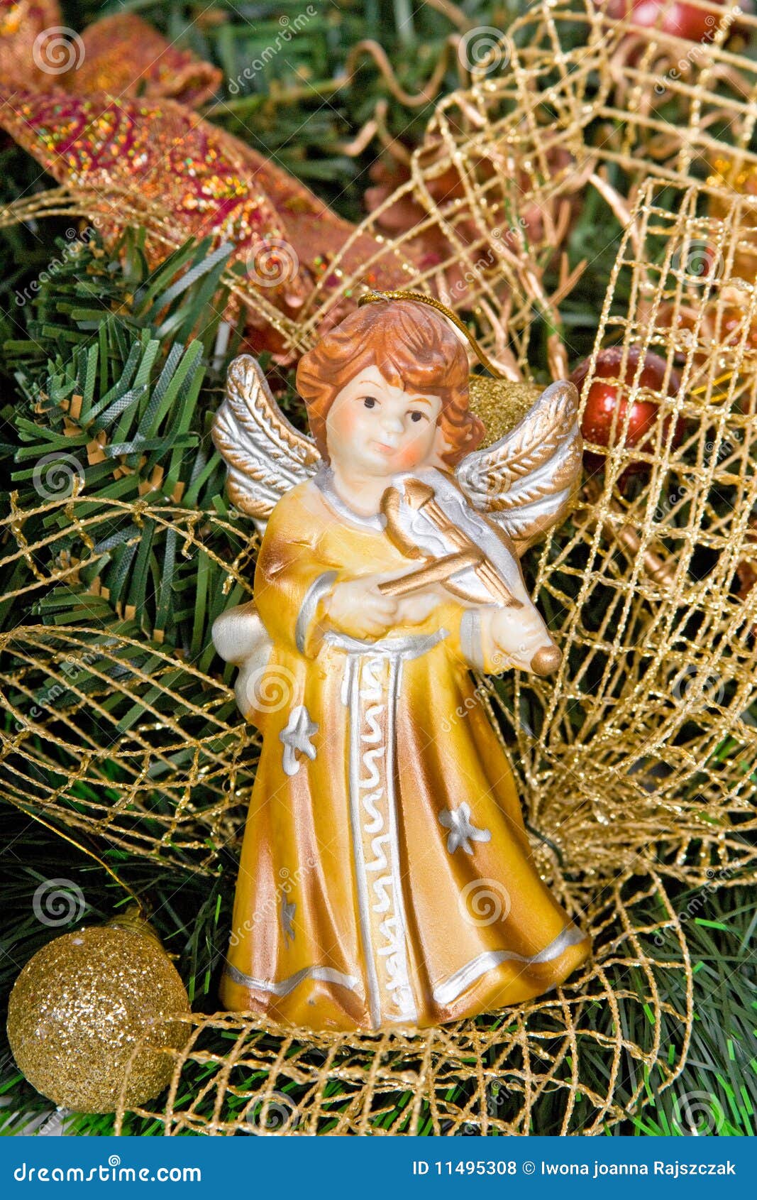 Gold angel stock photo. Image of sign, christmas, devine - 11495308