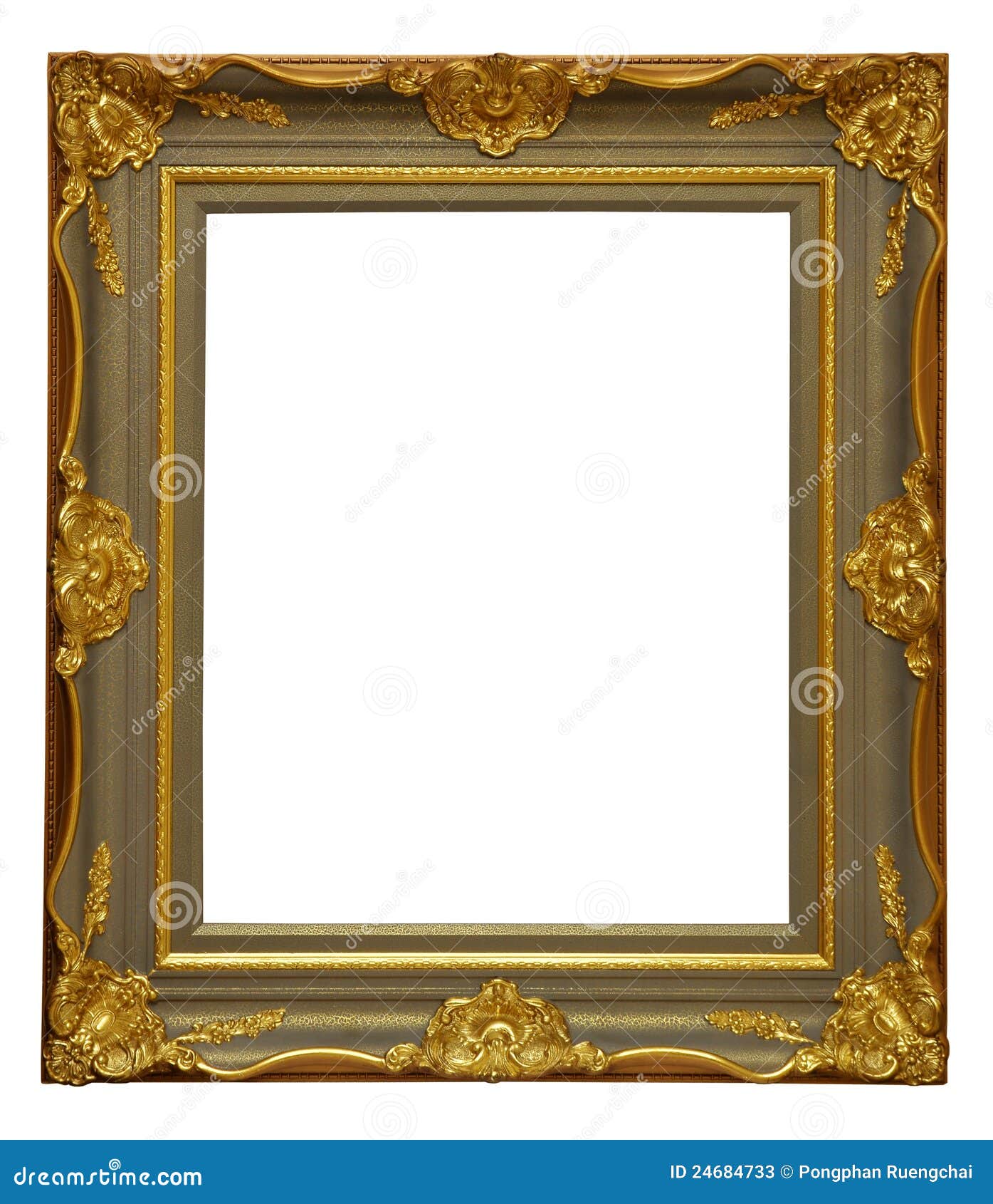 Gold antique frame stock image. Image of gold, wealth - 24684733