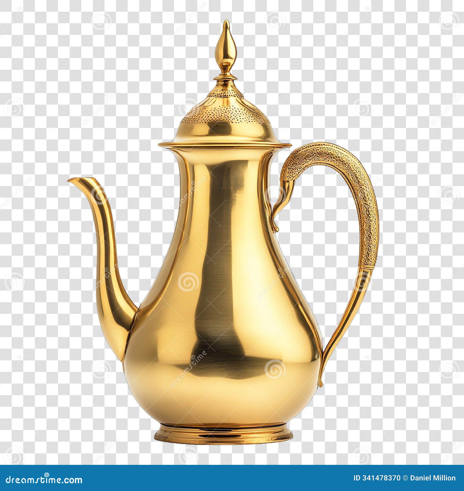 Arabic Dallah Pot With Ramadan Moon And Lamp Sketch Vector ...