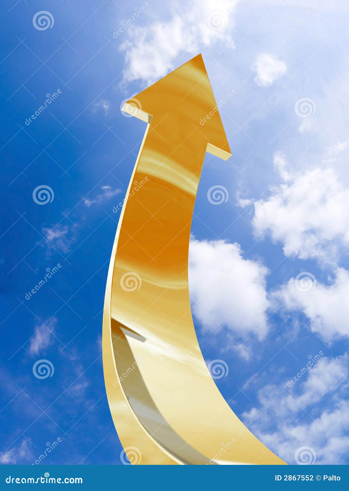 Red Arrow Aspire To Sky Royalty-Free Stock Photography | CartoonDealer ...