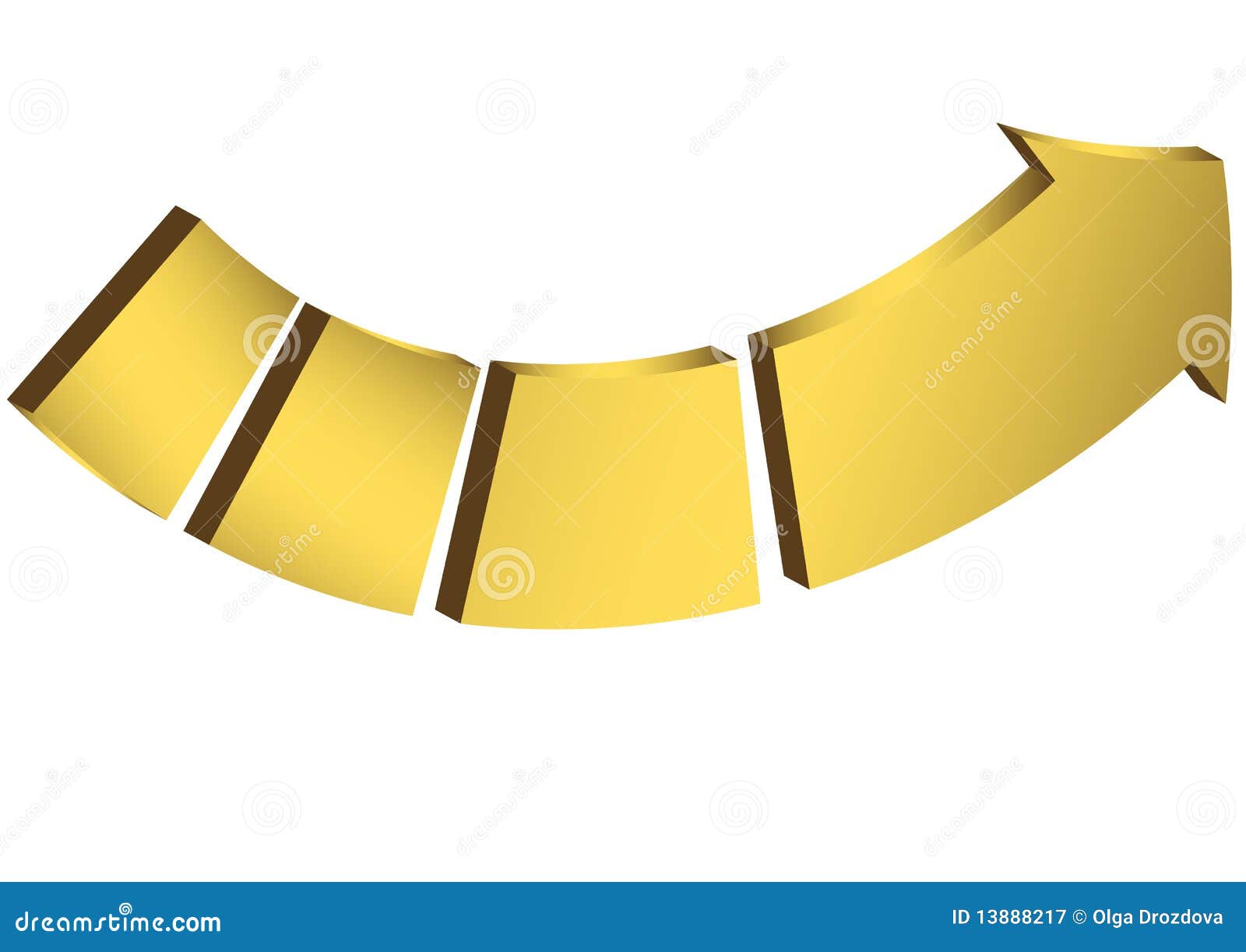 Arrow Divided In Two Arrows. Template, Scheme, Diagram, Chart, Graph ...
