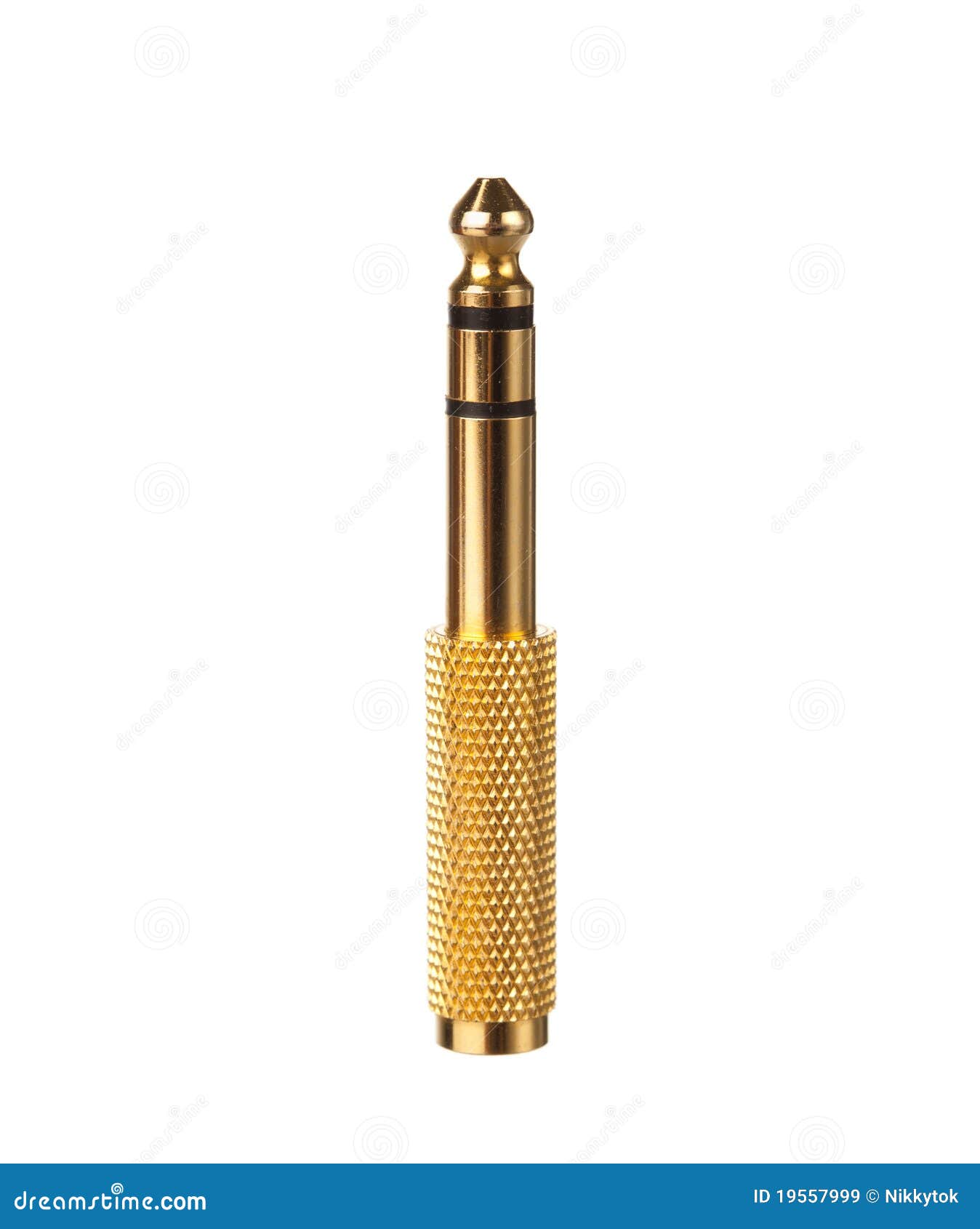 Gold audio jack stock image. Image of isolated, jack - 19557999