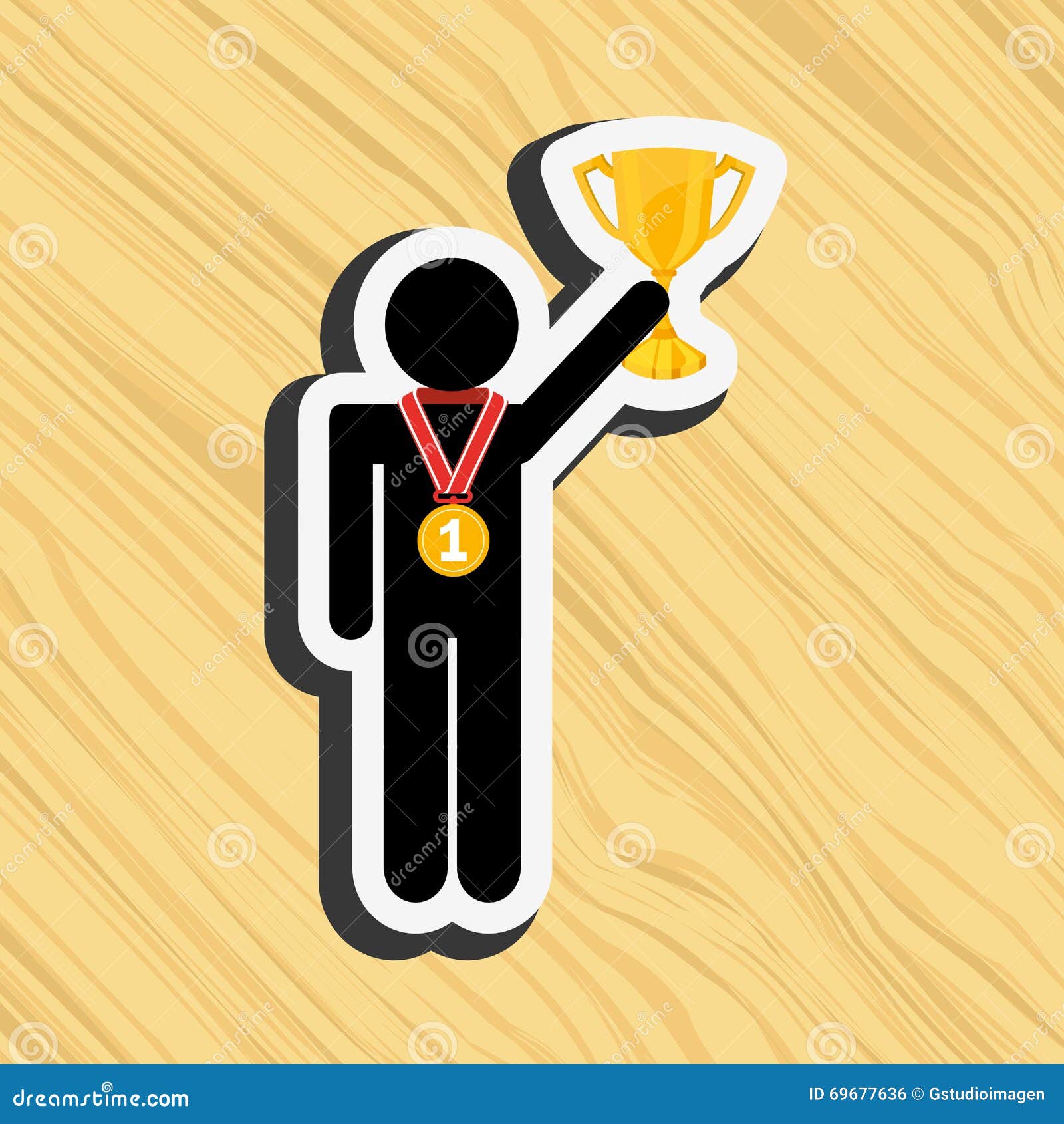Gold award design stock illustration. Illustration of sign - 69677636