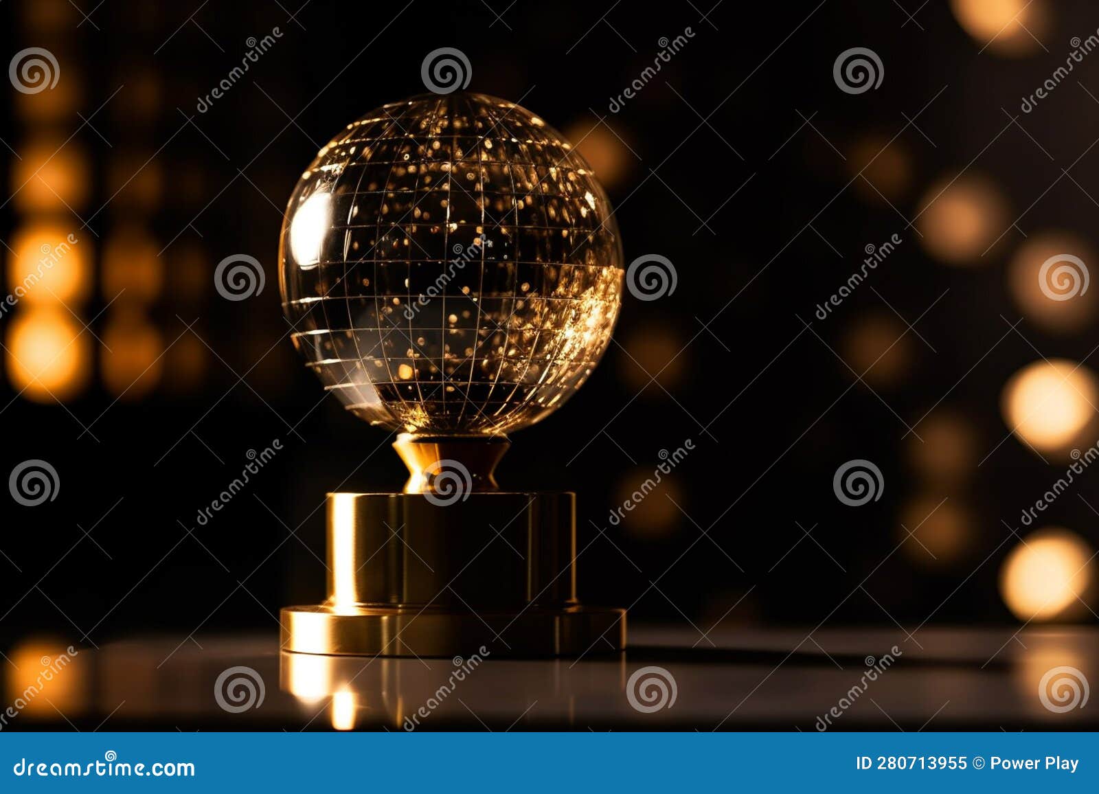 Gold Award Man of the Match on Dark Background Stock Illustration ...