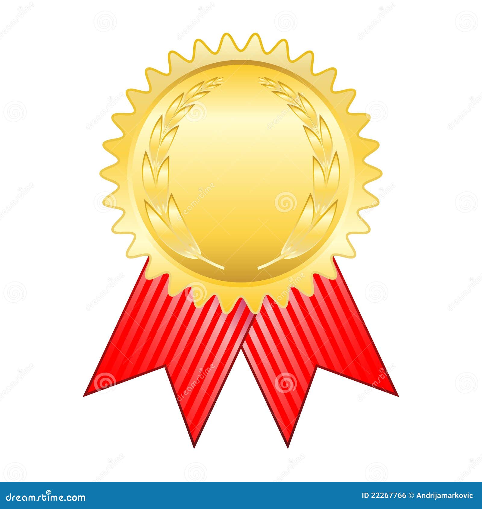 Gold award ribbon stock vector. Illustration of championship - 22267766