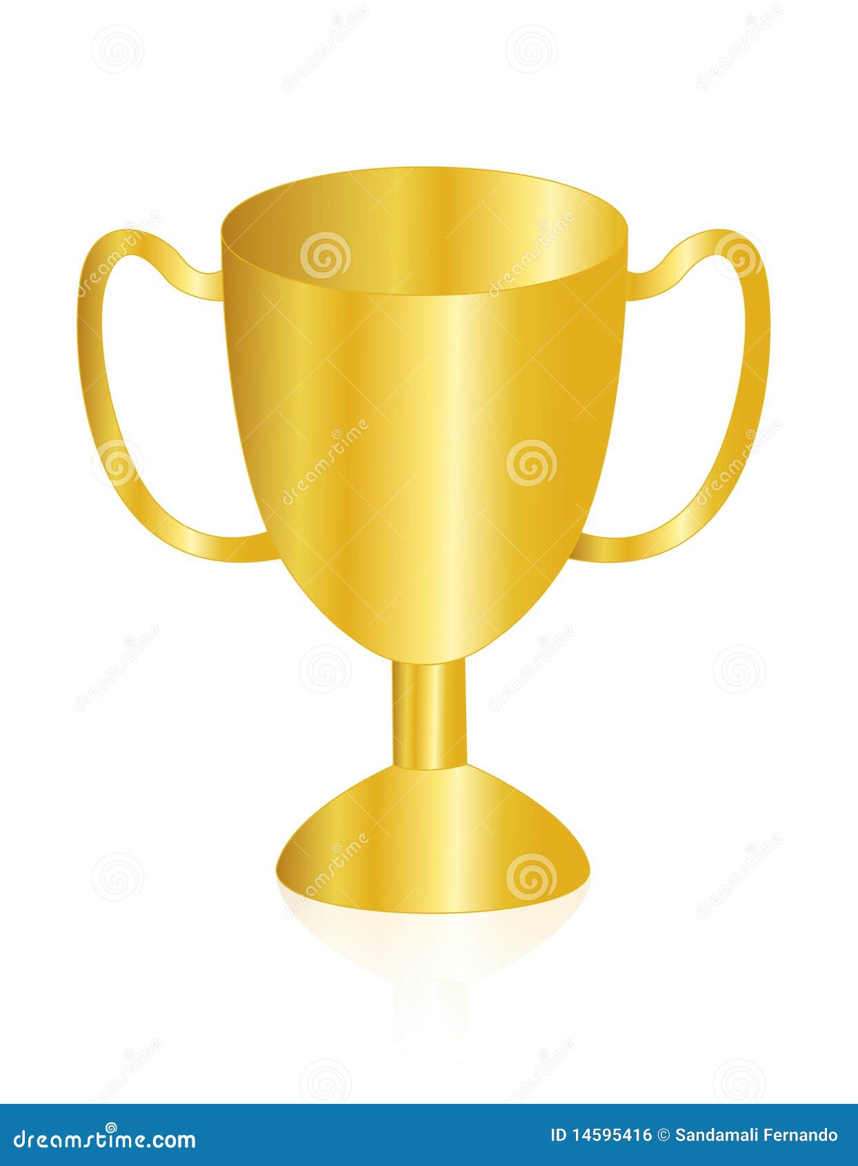 Gold Award Trophy Royalty Free Stock Image - Image: 14595416