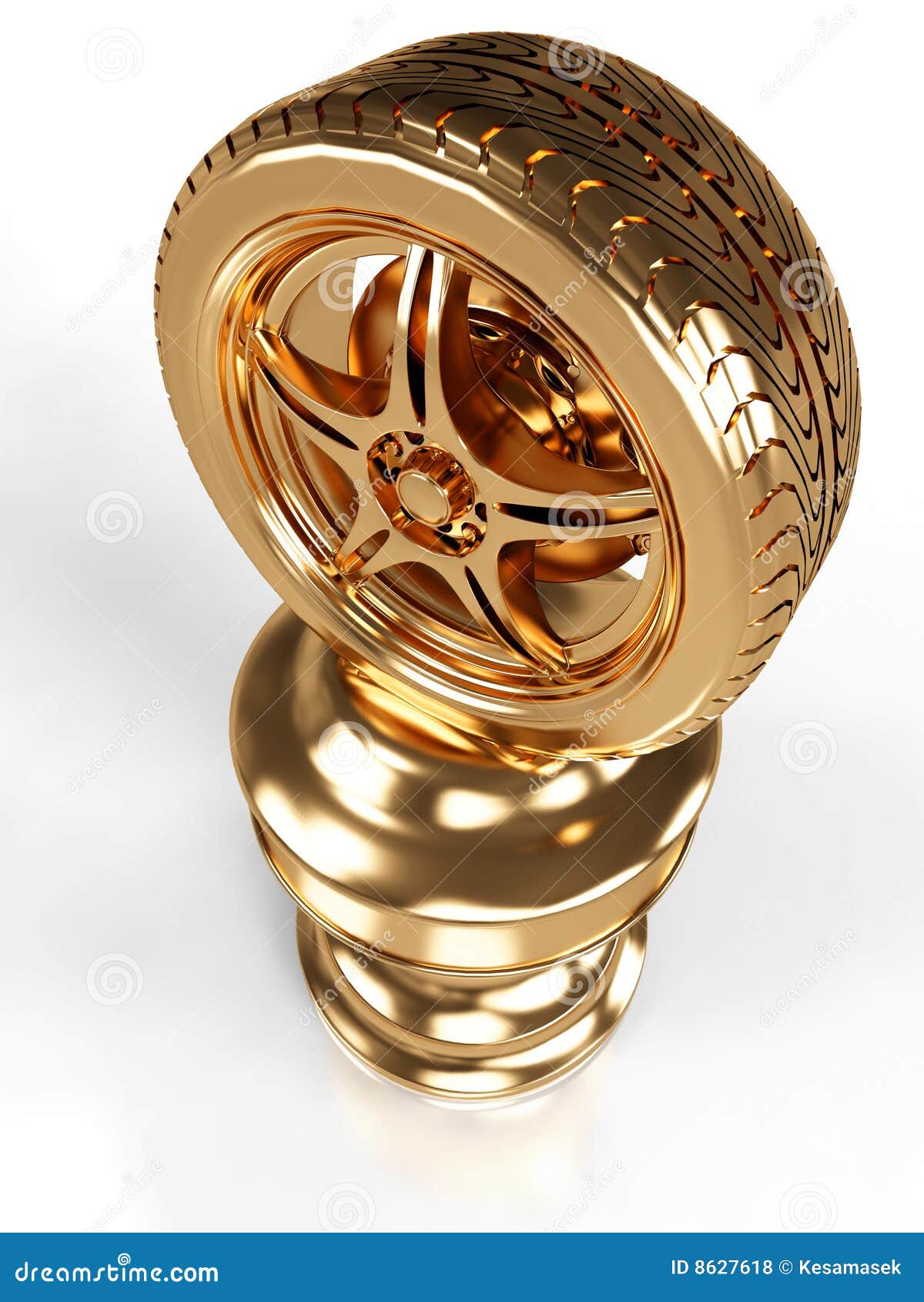 Gold Award Wheel stock illustration. Illustration of final - 8627618