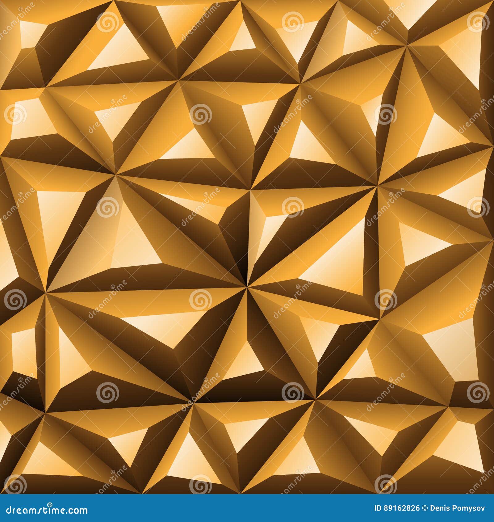 Gold Background Abstract Polygon. Stock Illustration Stock Vector ...