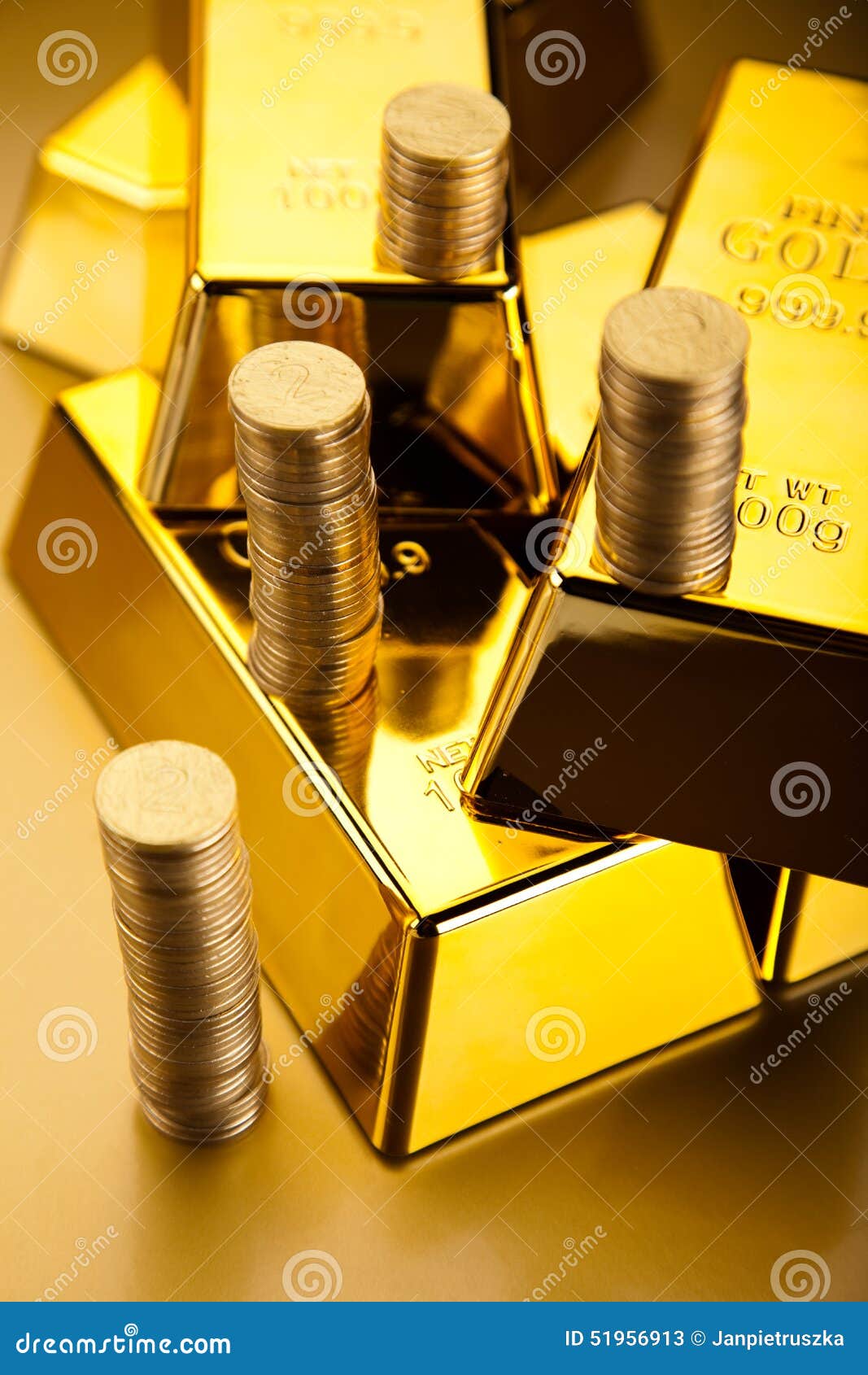 Gold Background, Ambient Financial Concept Stock Image - Image of ...