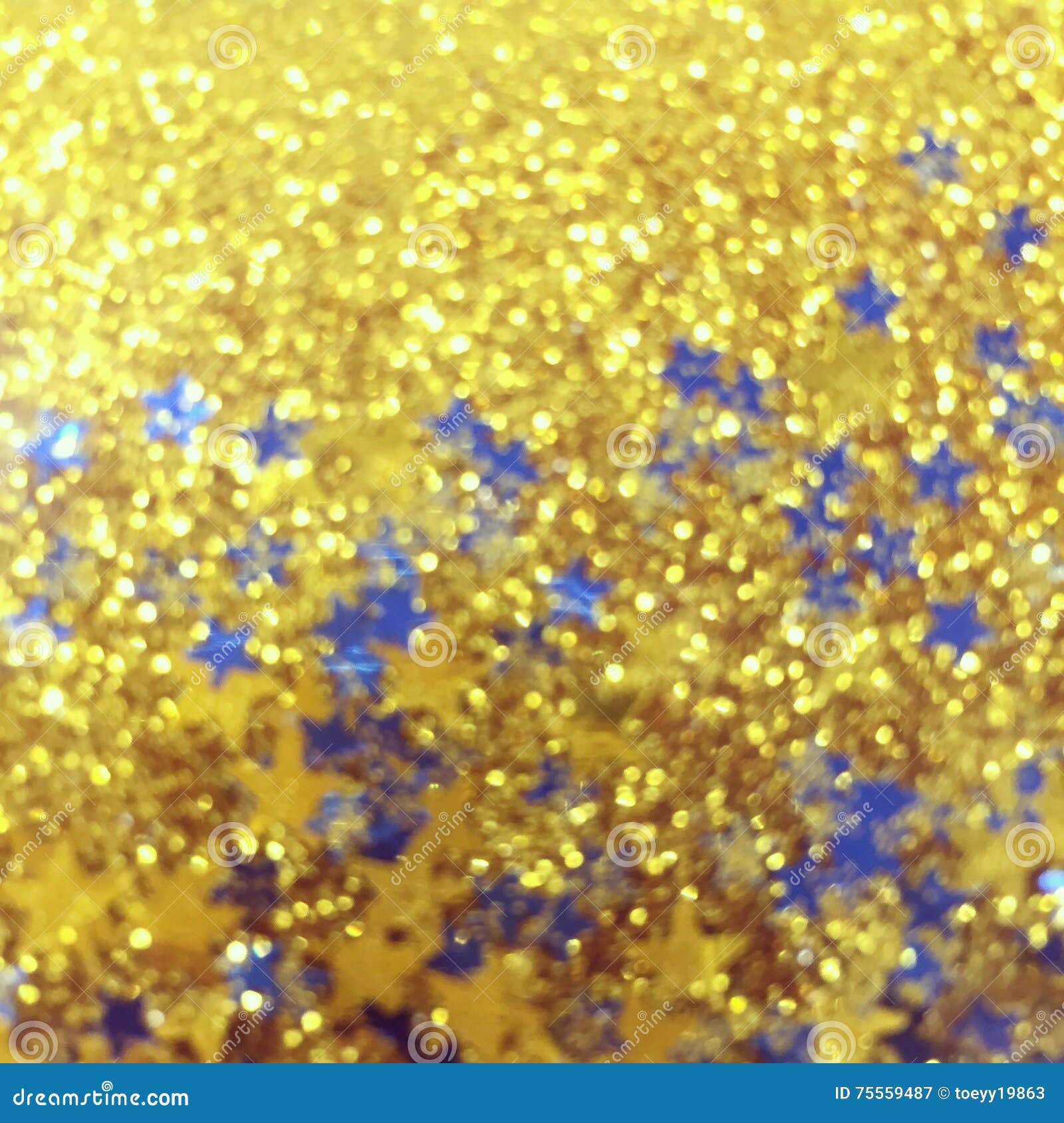 Gold Background with Blue Star Stock Image - Image of goolden, texture ...