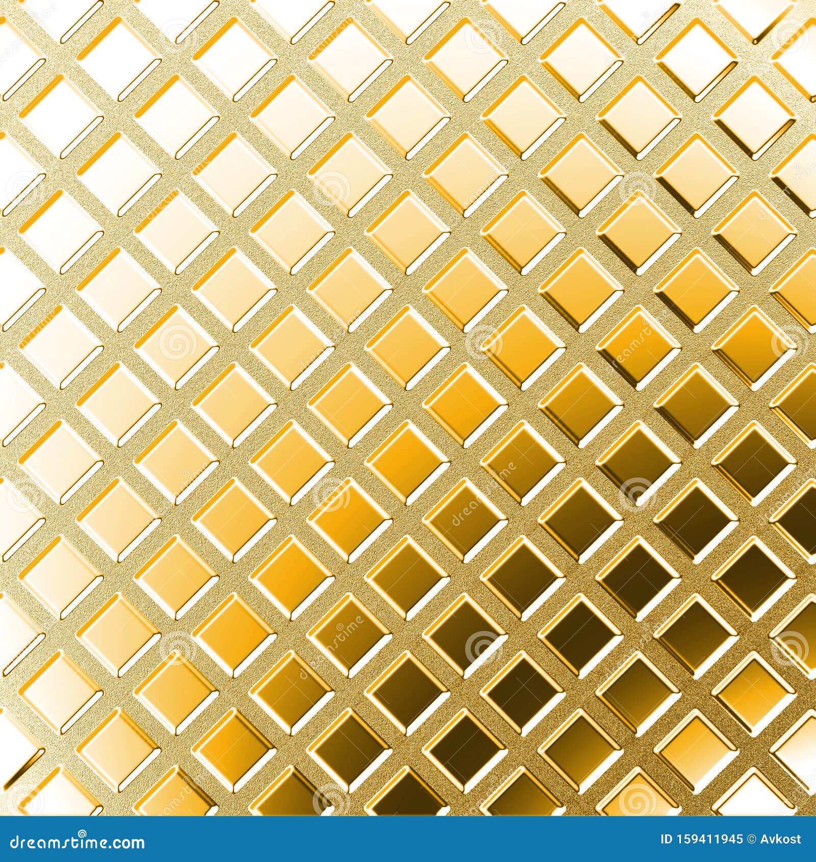 Gold Background Containing a Square Patterns. Golden Trellised Pattern ...