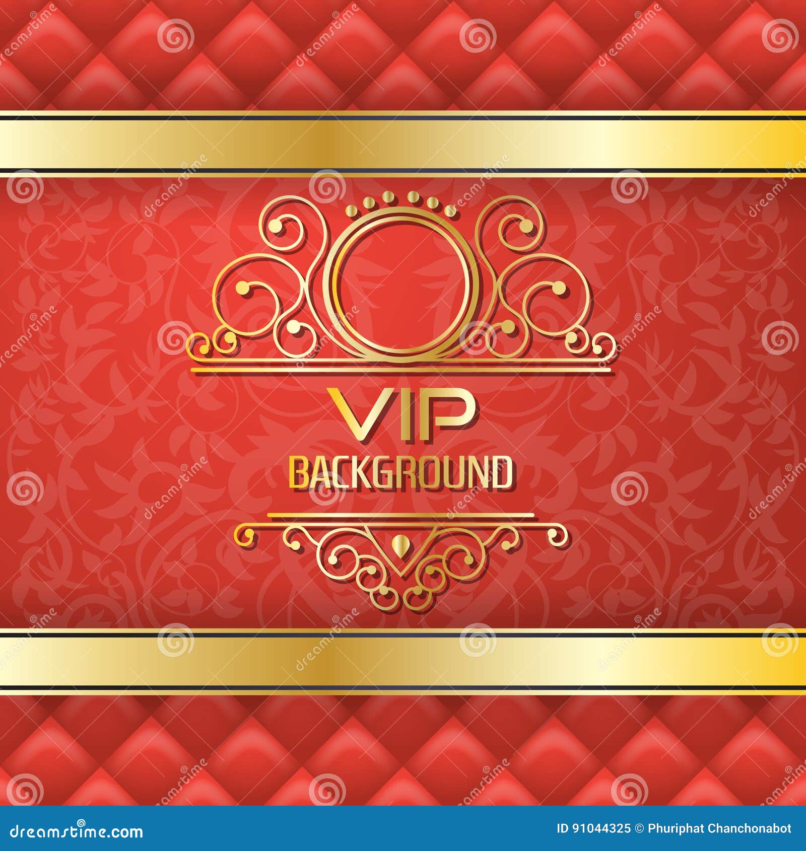 Gold Background Flyer Style Design Template Stock Vector - Illustration ...