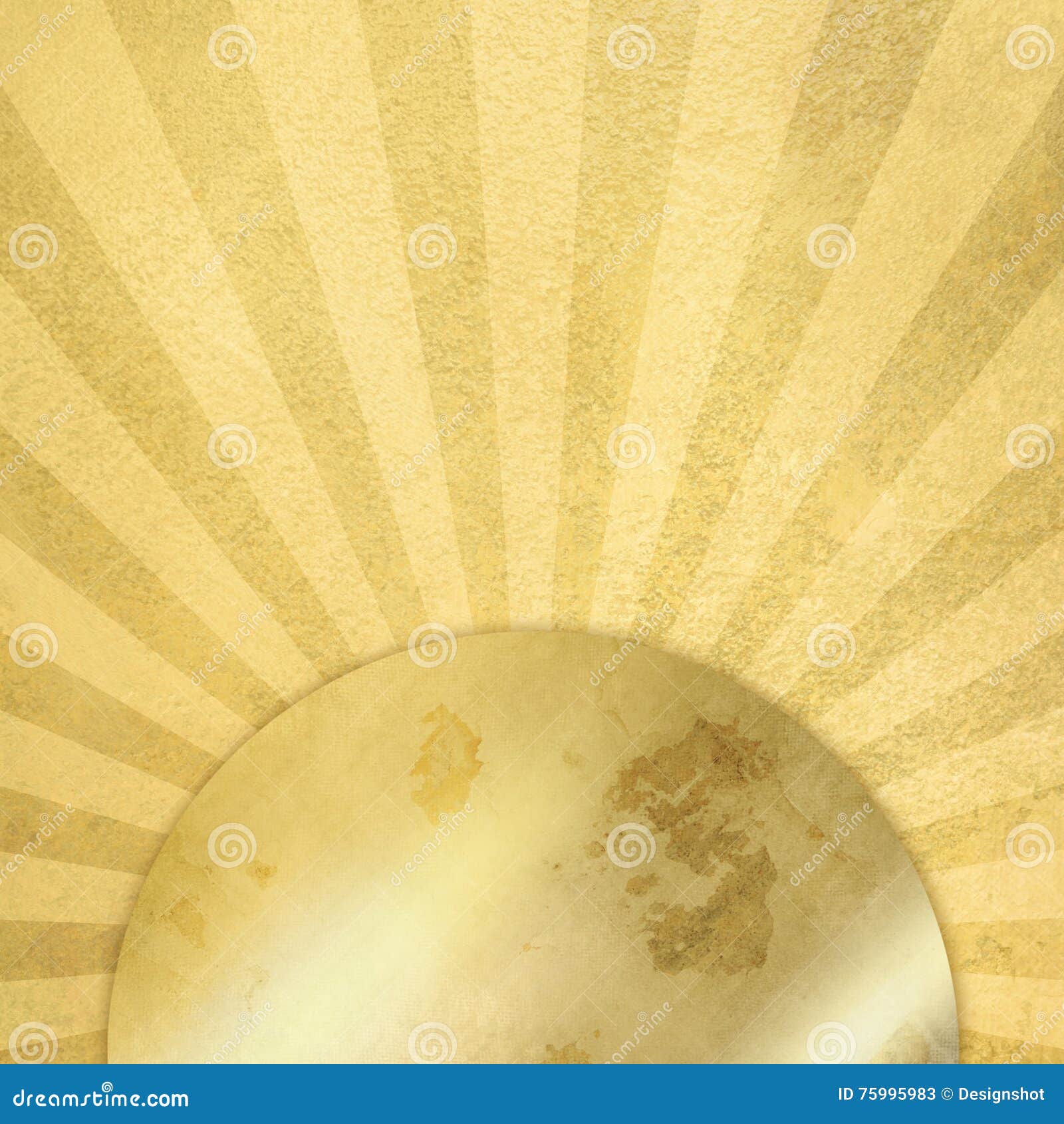 Gold Background with Rays - Abstract Sunburst Stock Illustration ...