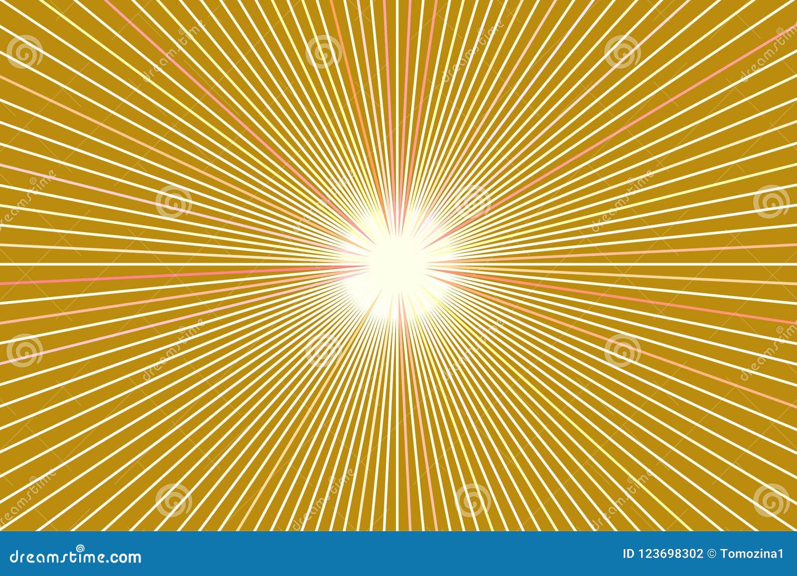 Gold background with rays stock vector. Illustration of golden - 123698302
