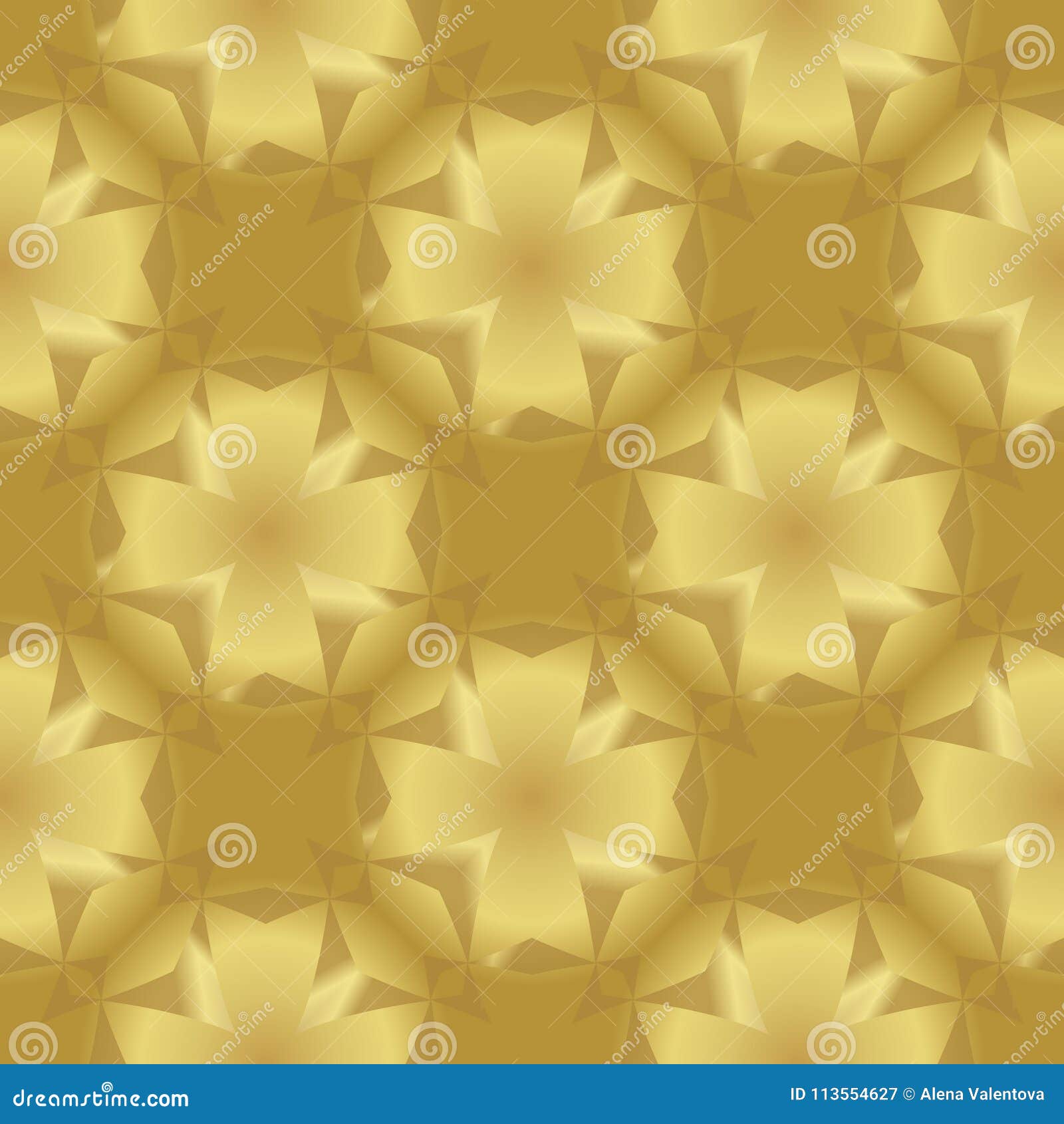 Gold Metallic Regular Seamless Pattern. Stock Illustration ...