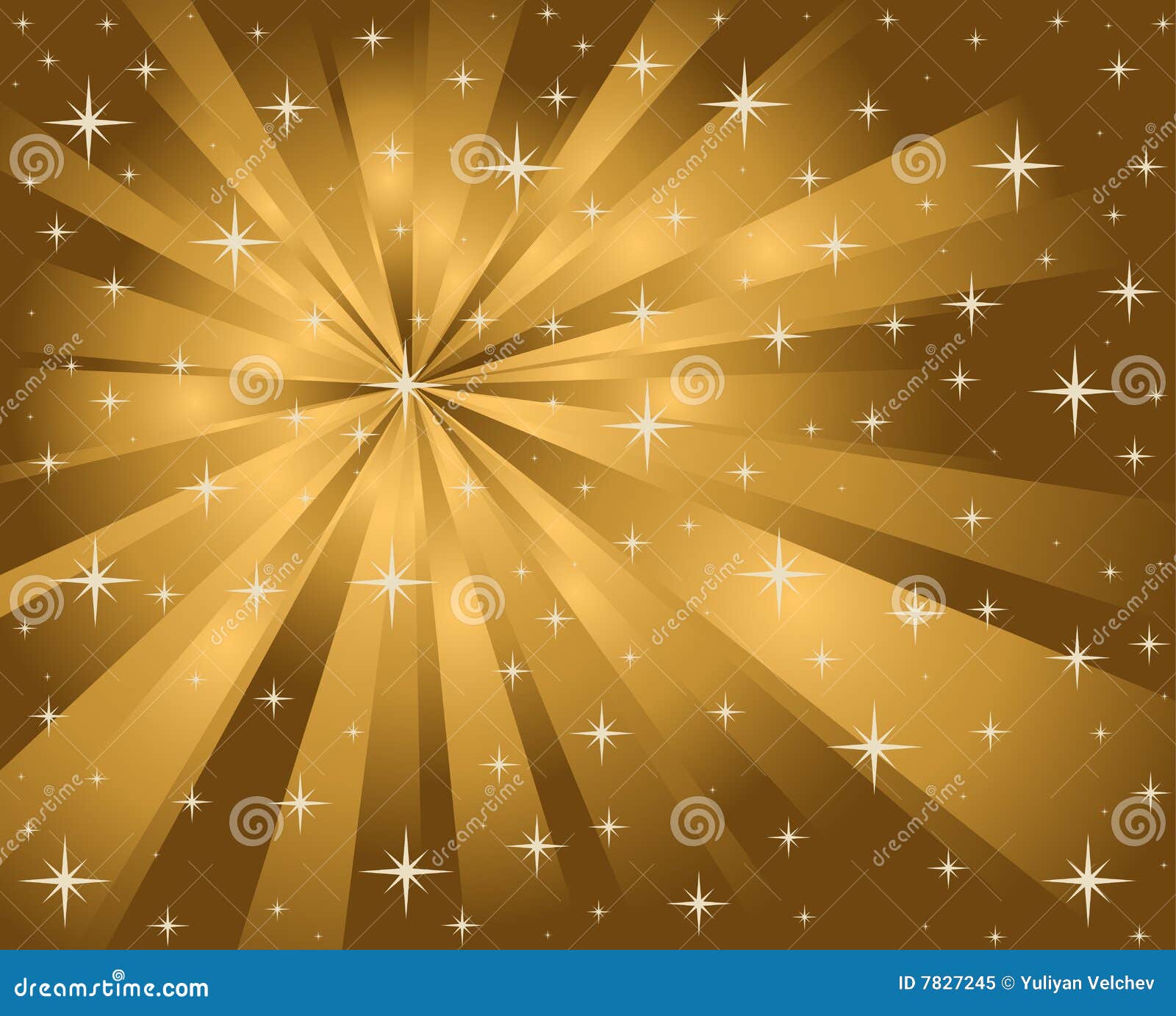 Gold Background Stars and Rays Stock Vector - Illustration of star ...