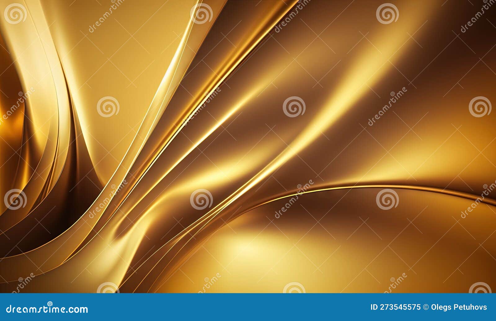 A Gold Background with Wavy Lines and Curves in the Middle of the Image ...