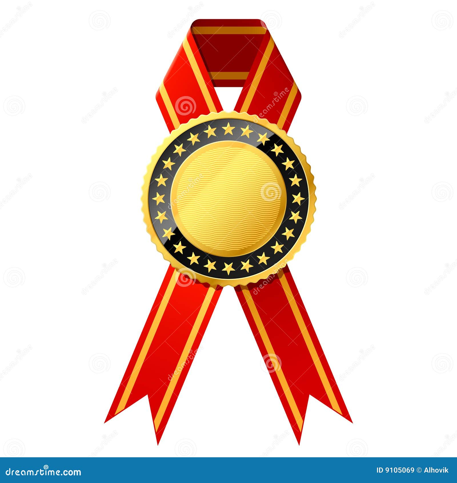 Gold Badge With Red Ribbon Royalty Free Stock Images - Image: 9105069 Gold Badge With Red Ribbon Royalty Free Stock Images - Image: 9105069