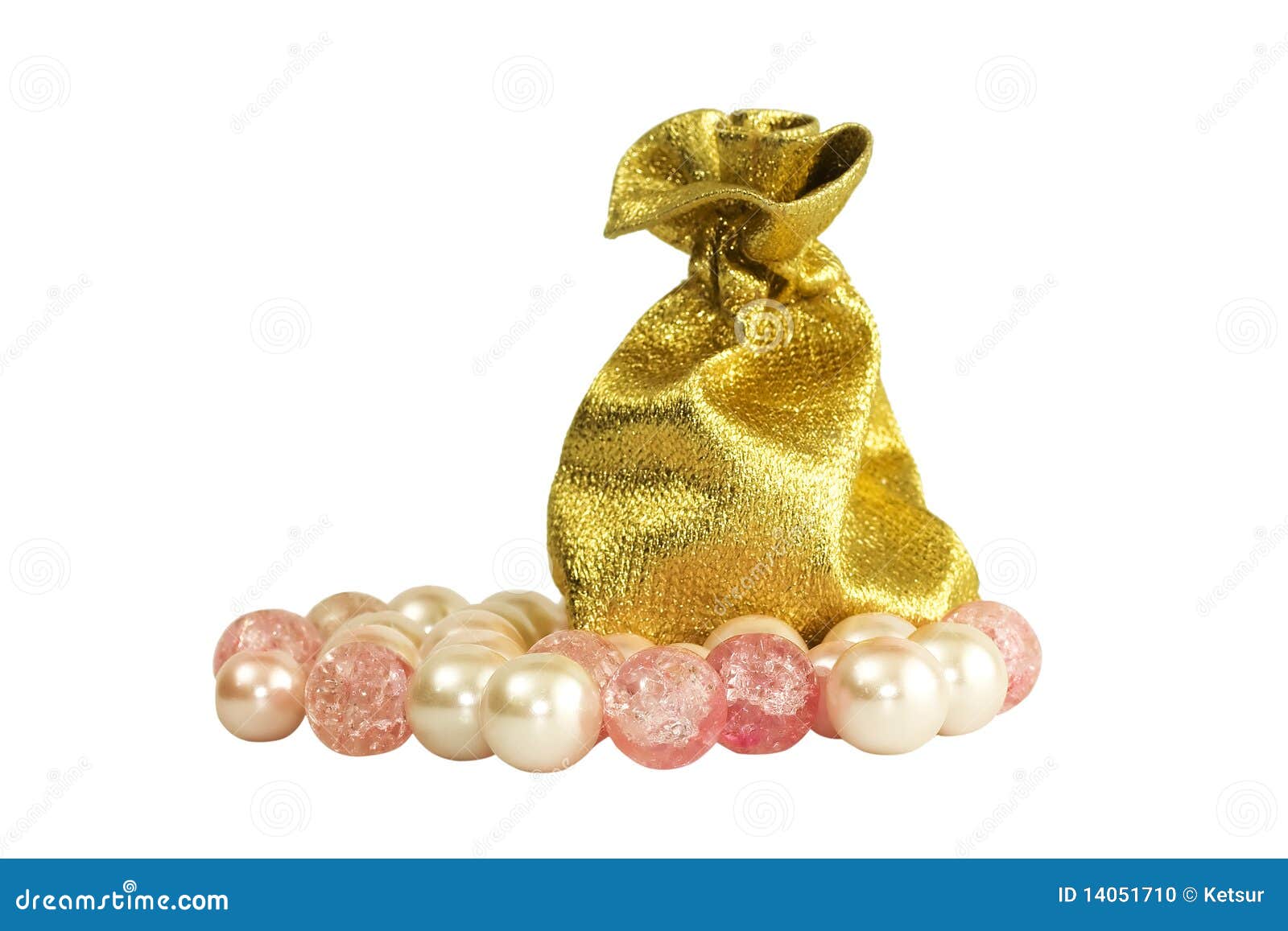 Gold of bag and coffee stock photo. Image of roasted - 14051710