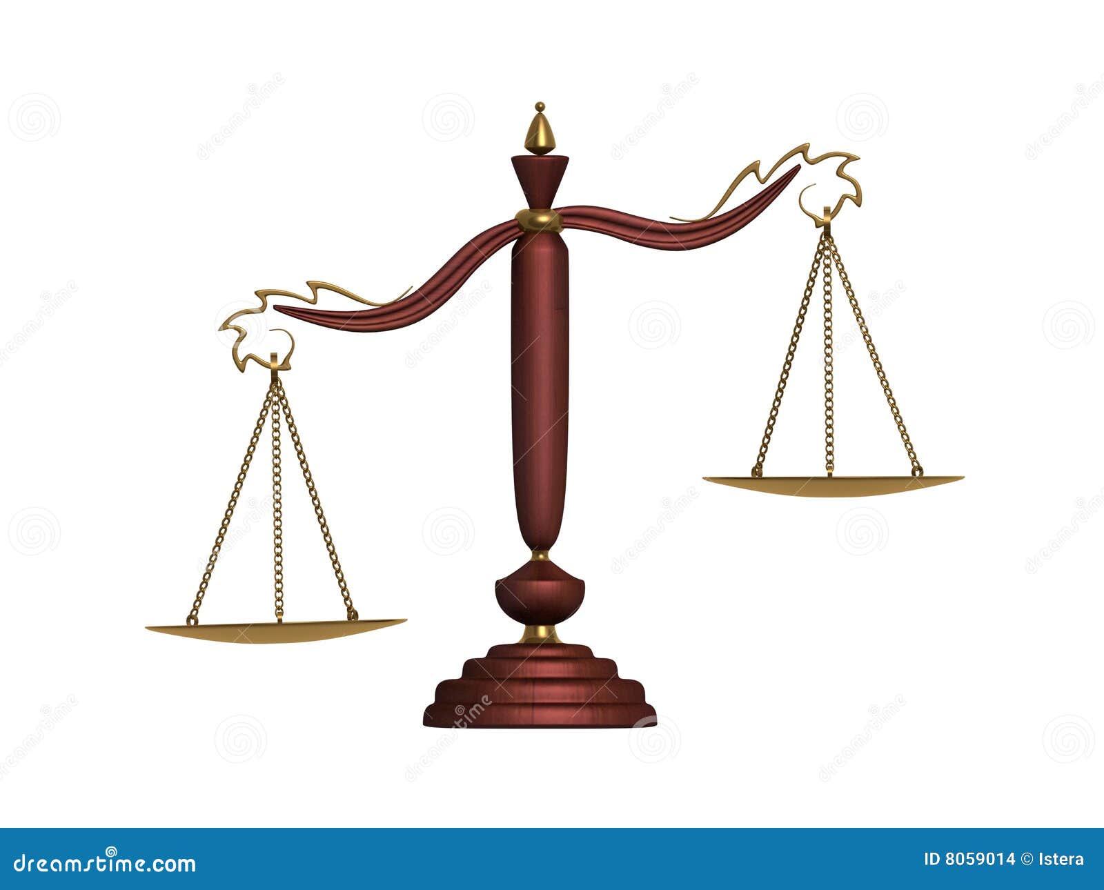 Gold balance stock illustration. Illustration of right - 8059014